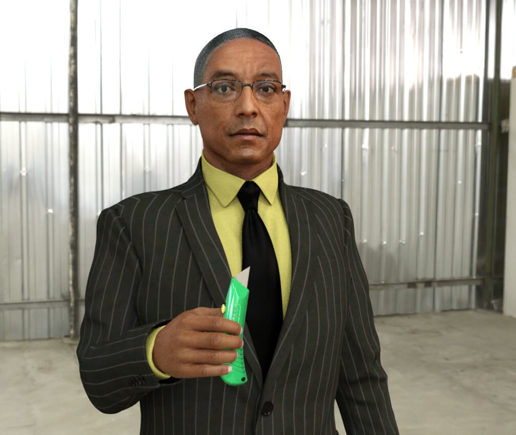 Gus Fring 3D Render, Digital Art by dazinbane