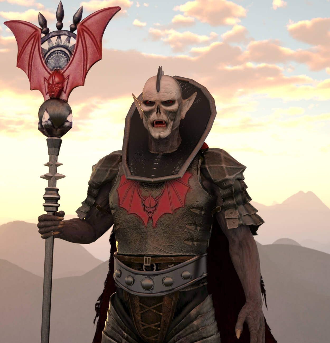 Hordak and captive She-Ra 3D Render, Digital Art by dazinbane