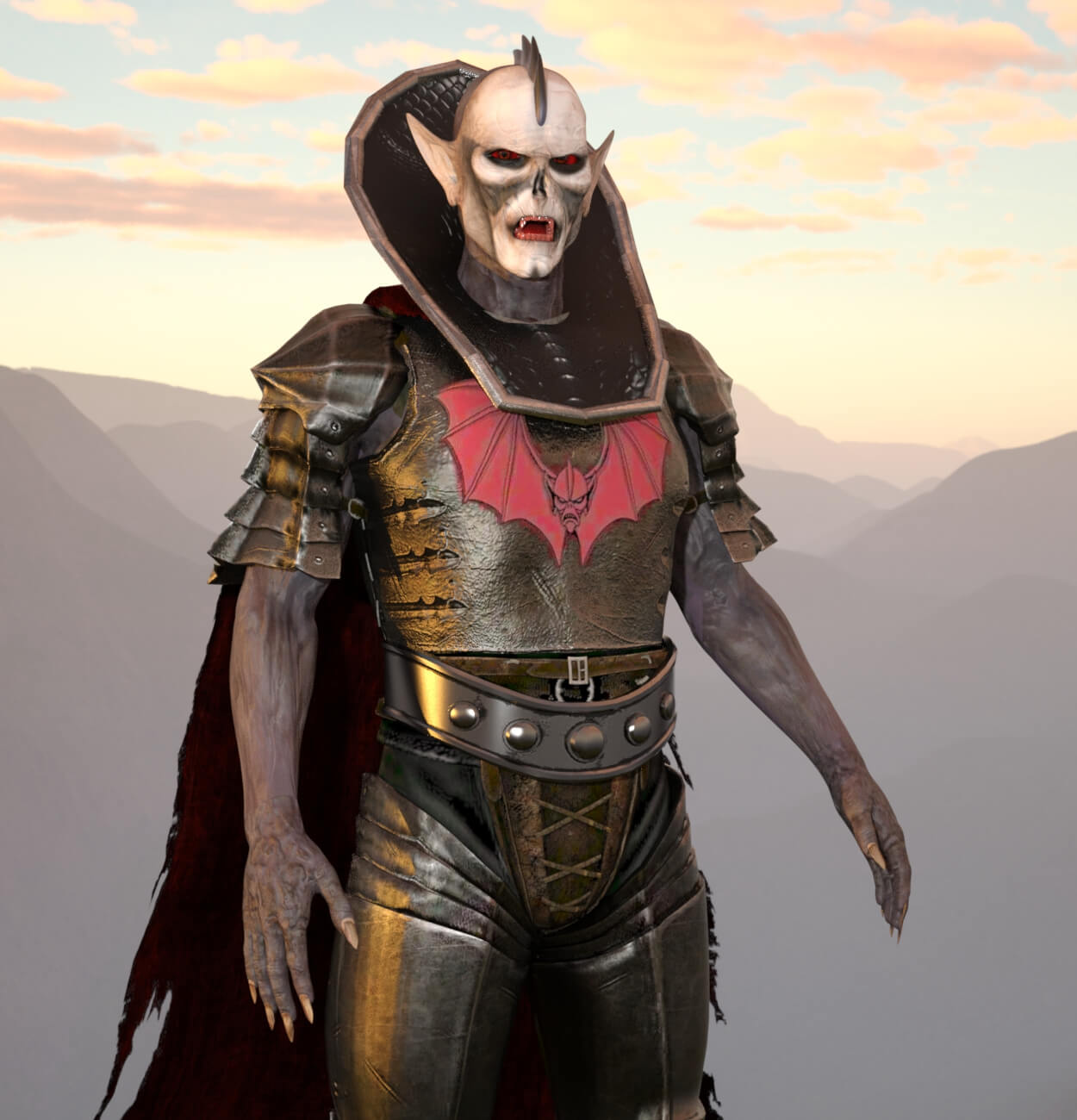 Hordak and captive She-Ra 3D Render, Digital Art by dazinbane