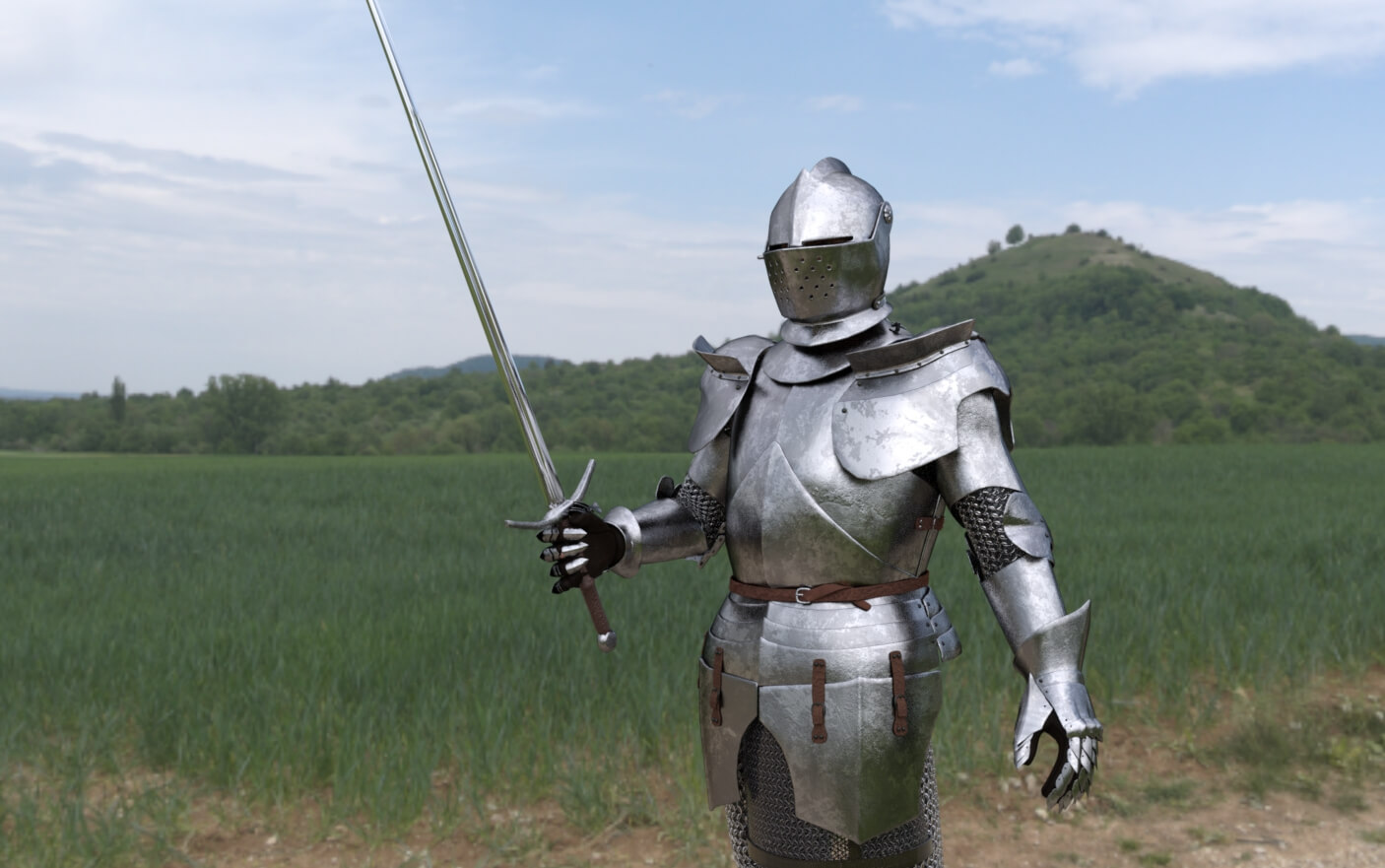 Knight 3D Render, Digital Art by dazinbane