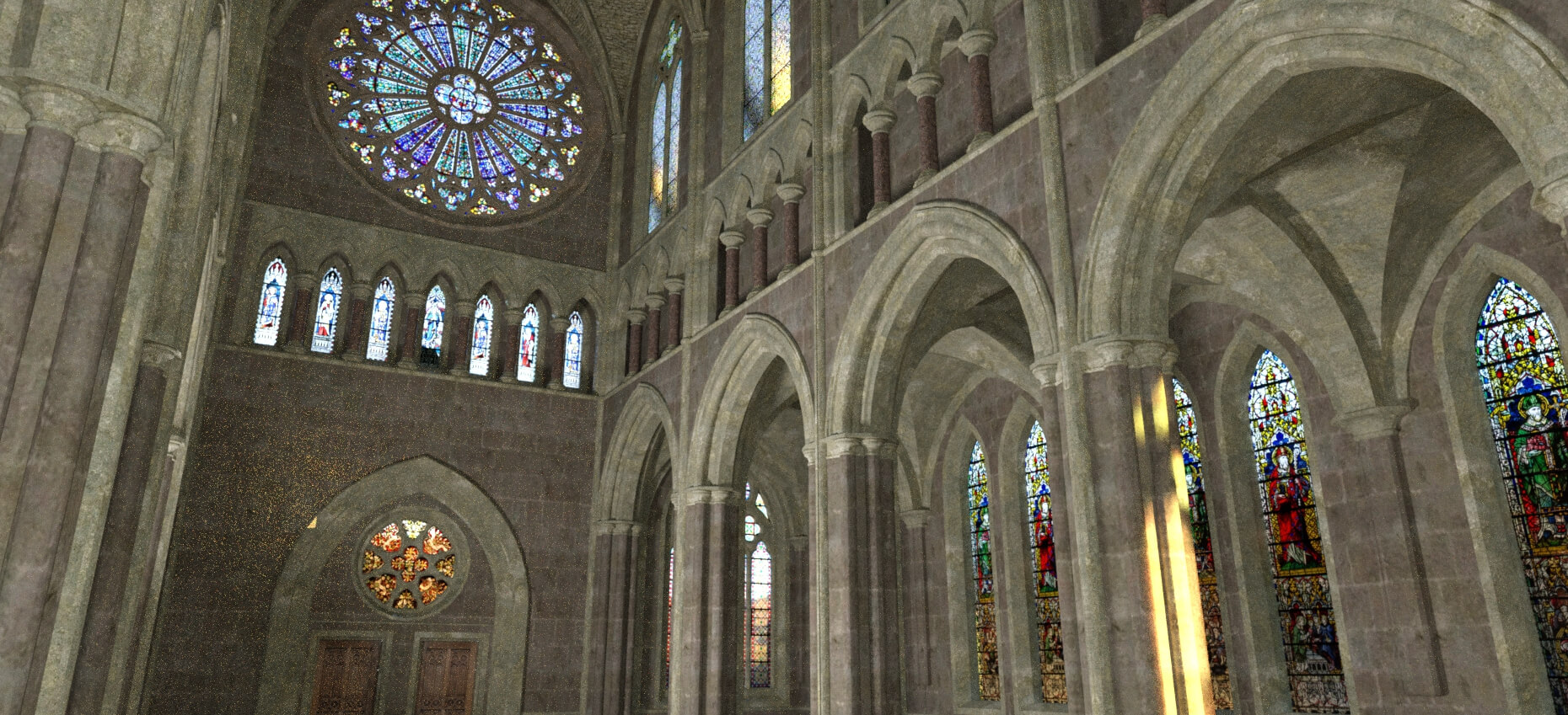 New Cathedral 3D Render, Digital Art by dazinbane