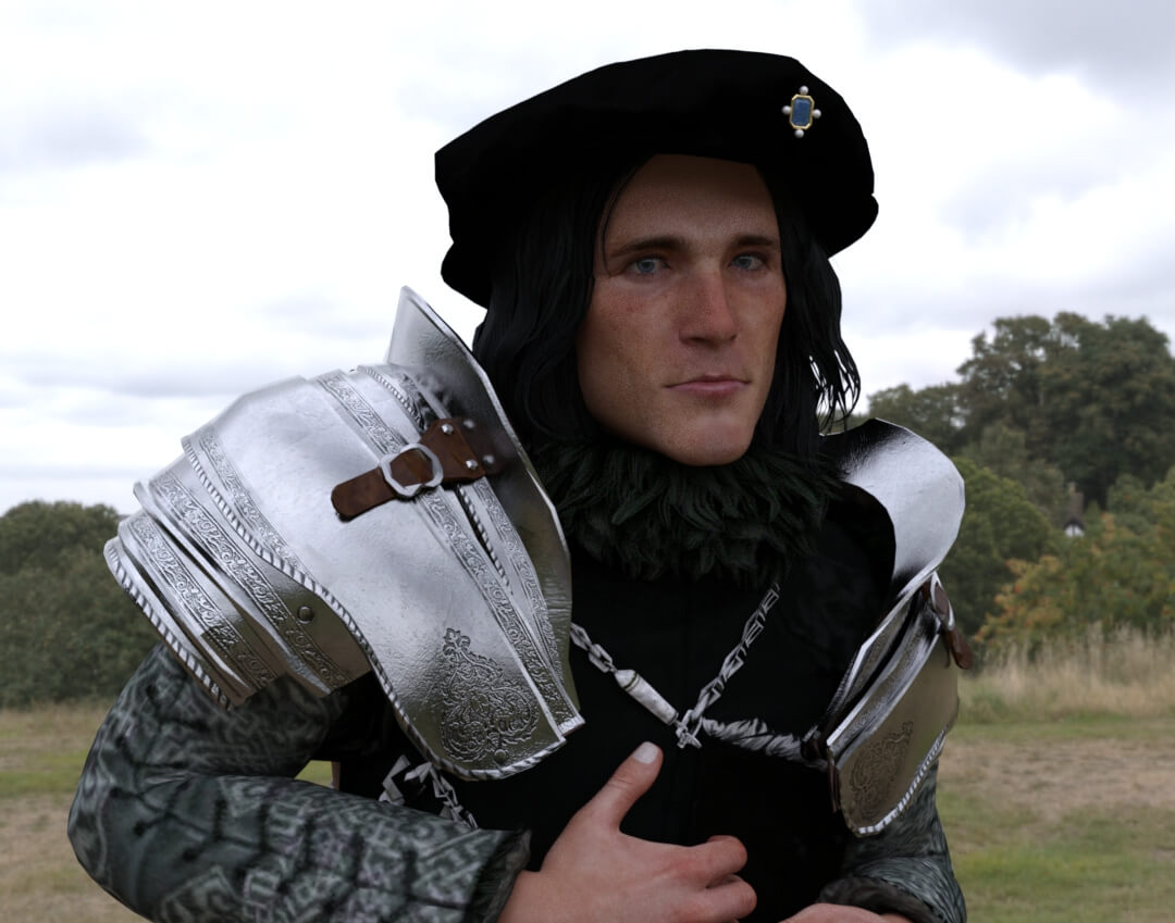 RICHARD III 3D Render, Digital Art by dazinbane
