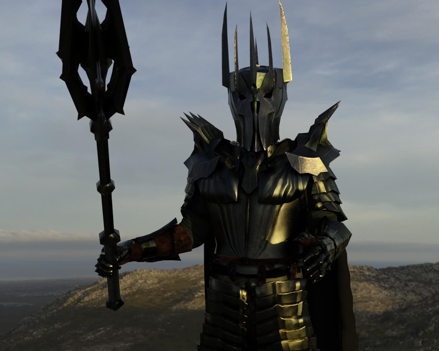 Sauron 3D Render, Digital Art by dazinbane