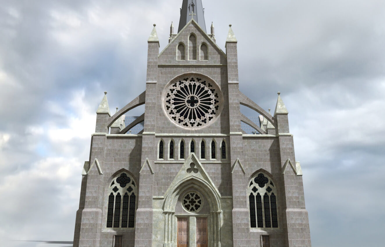 New Cathedral - 3D Model by dazinbane