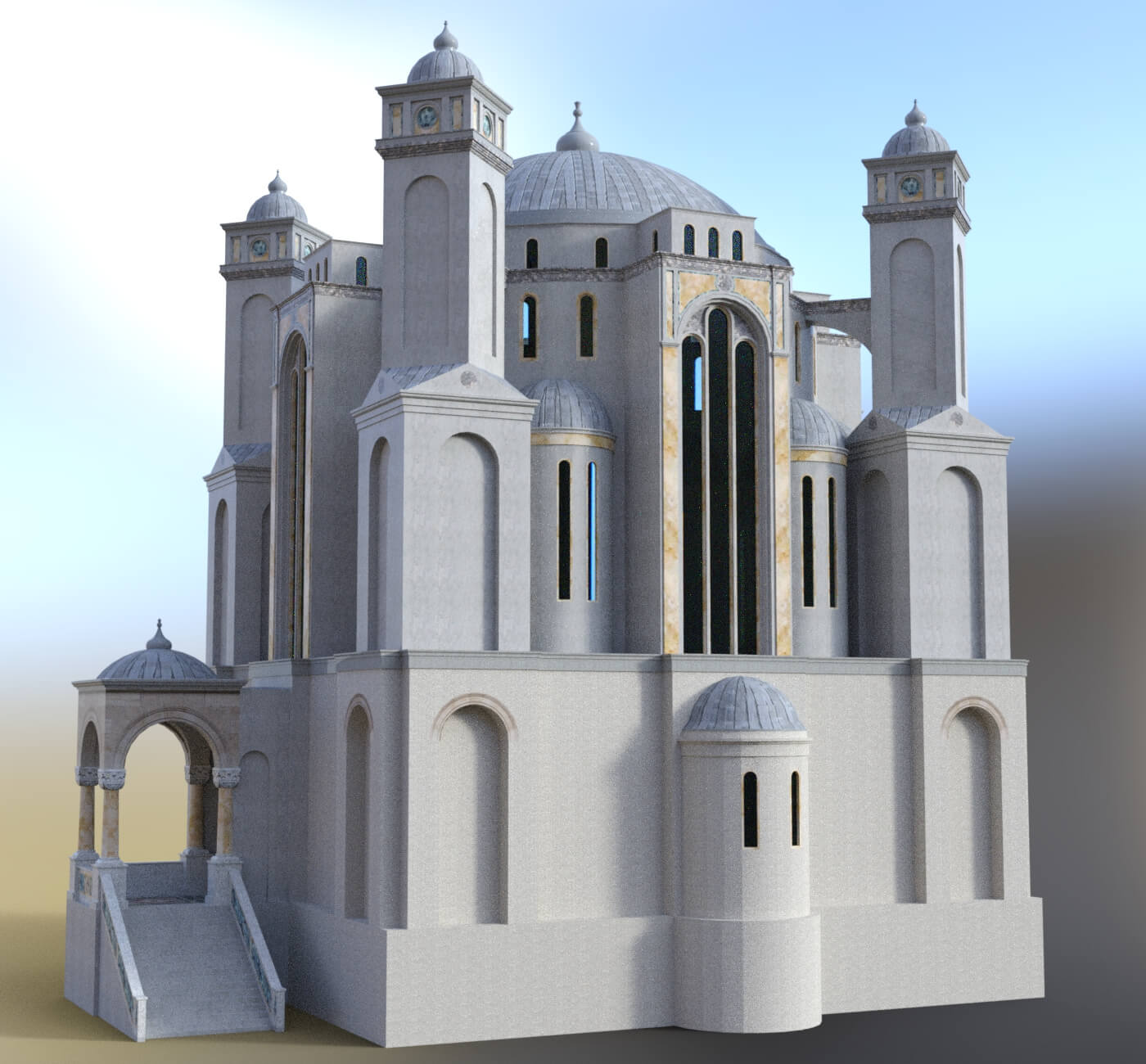 New Citadel Byzantine Style - 3D Model by dazinbane