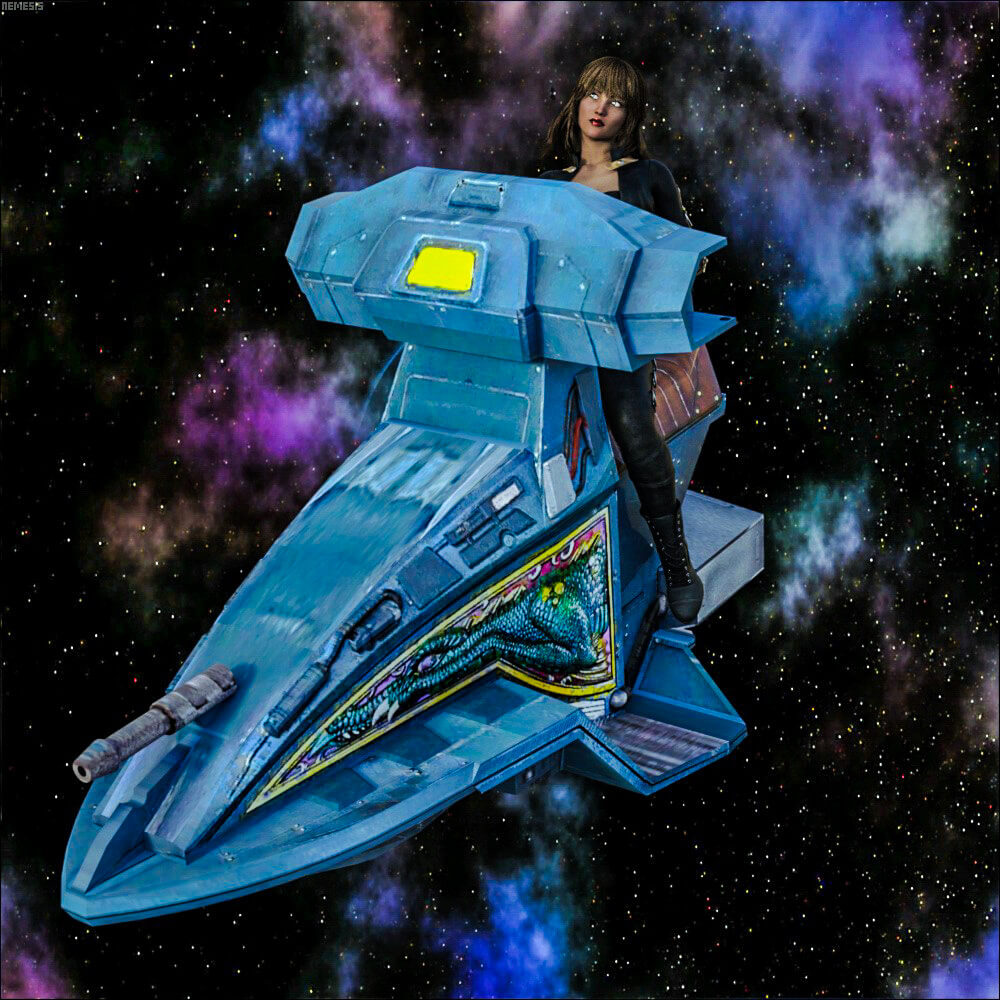 Sky Sled from MOTU - Free 3D Model by dazinbane
