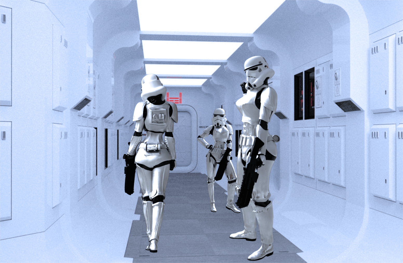 Star Wars Rebel Ship Corridor - Free 3D Model by dazinbane