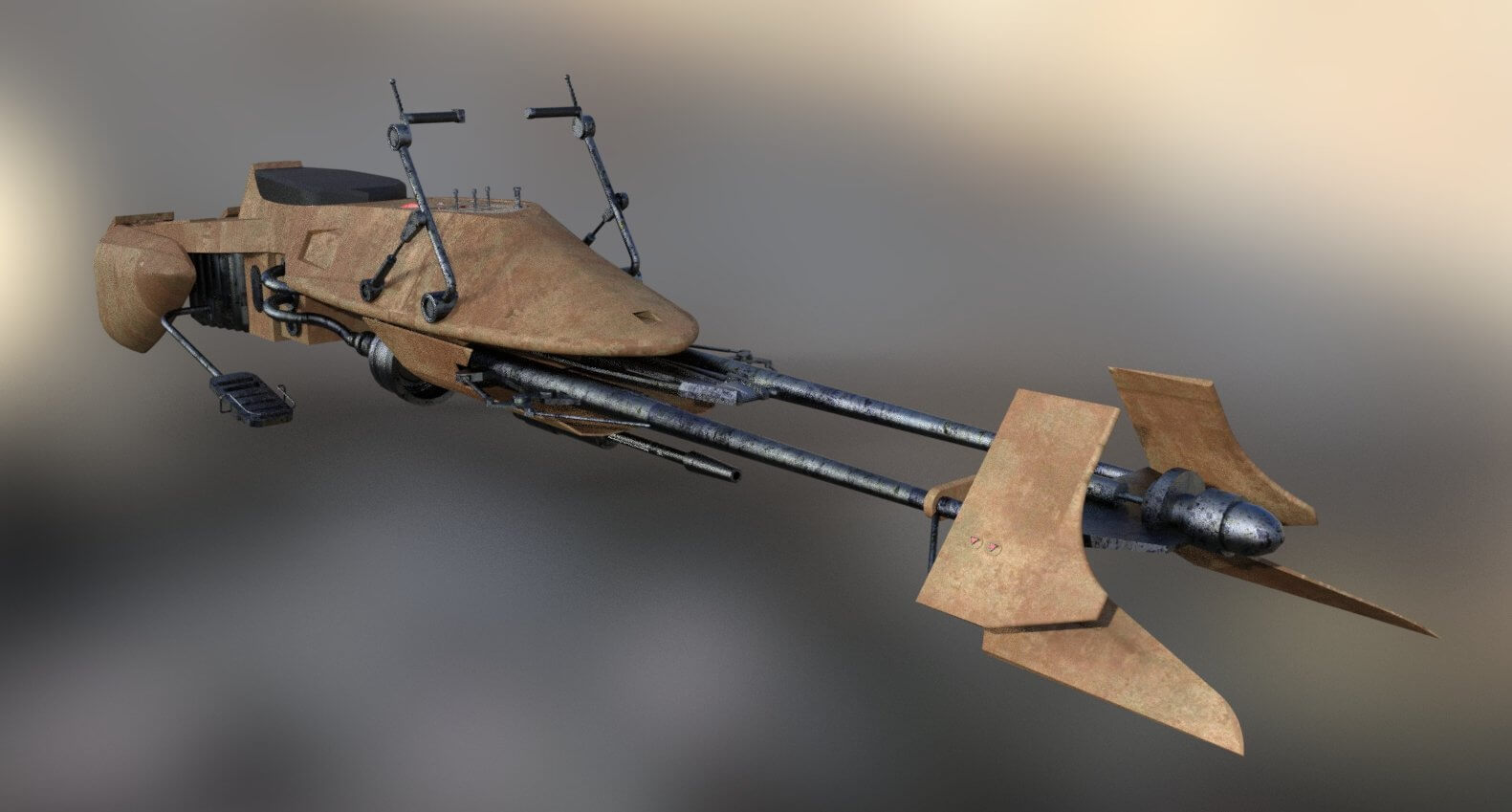 Star Wars Speeder Bike - Free 3D Model by dazinbane