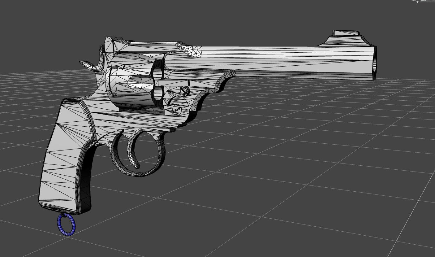 Webley Revolver - Free 3D Model by dazinbane