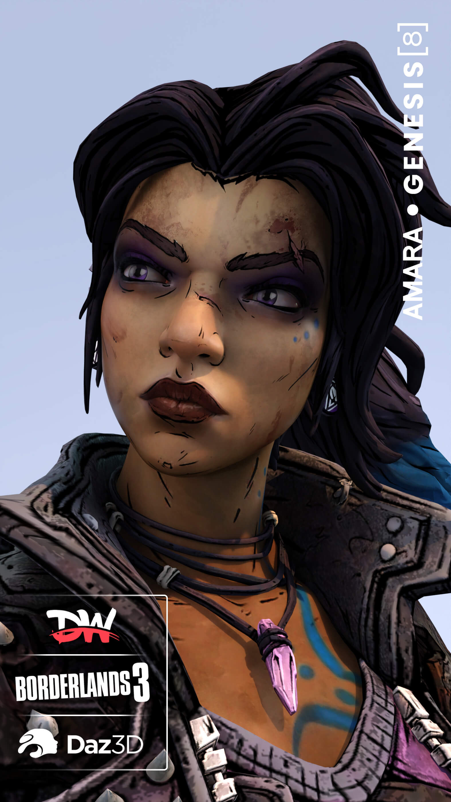 Borderlands 3 Amara Daz Genesis 8 Female by DazWraps