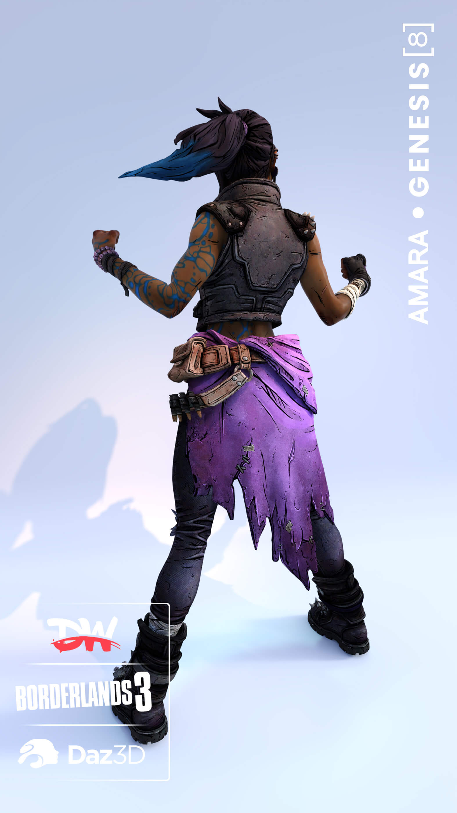 Borderlands 3 Amara Daz Genesis 8 Female by DazWraps