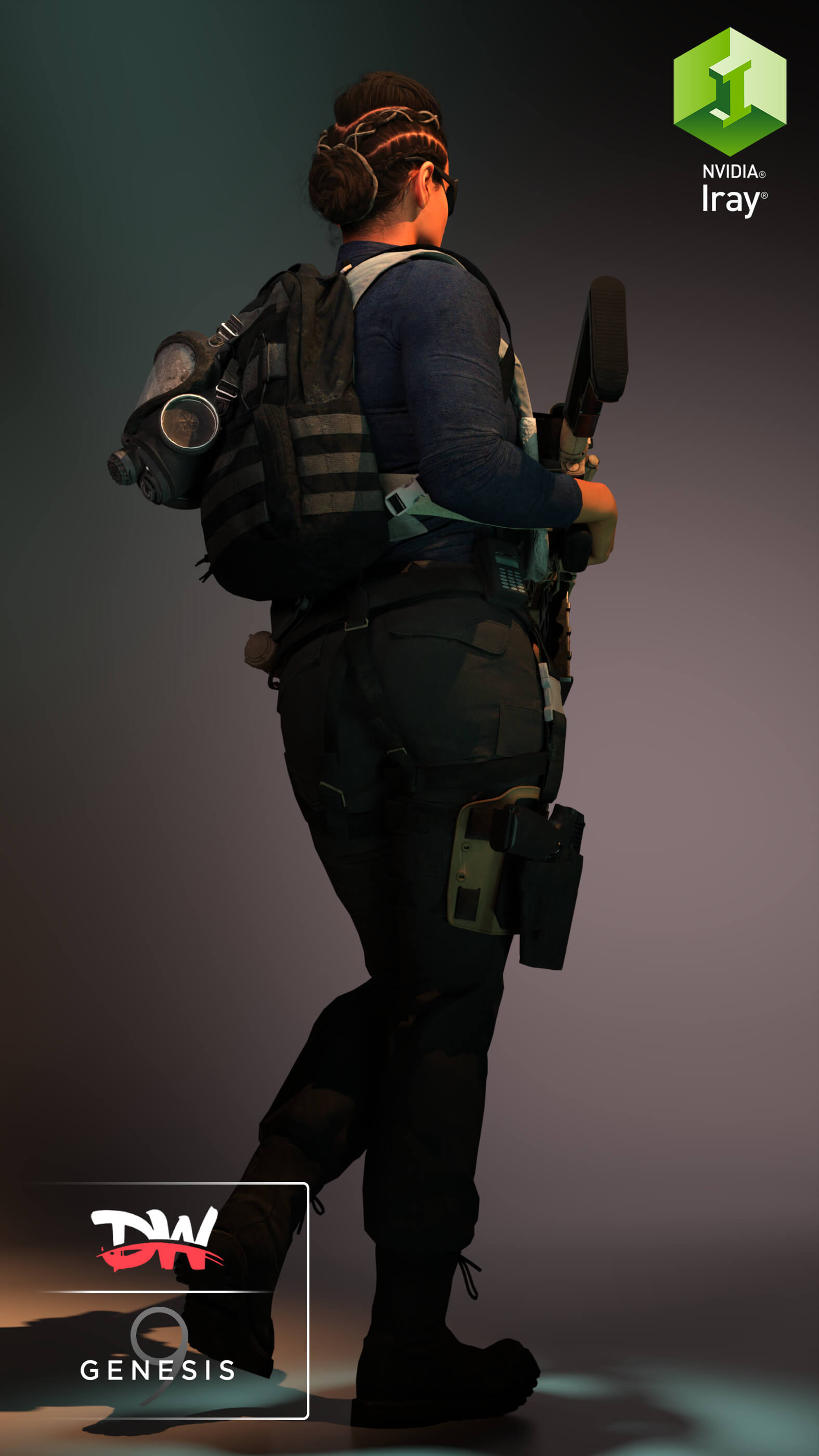 Call of Duty COD MW2 Mila DAZ Genesis 9 Female by DazWraps