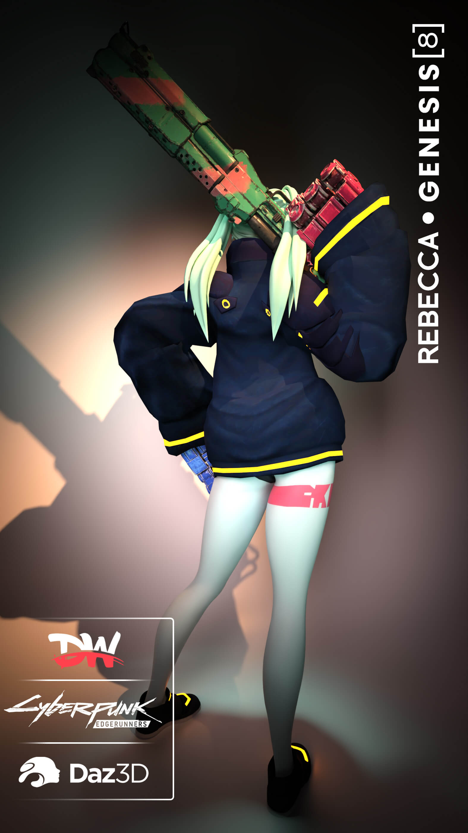 Cyberpunk Edgerunners Rebecca Genesis 8 Female - Daz Content by DazWraps