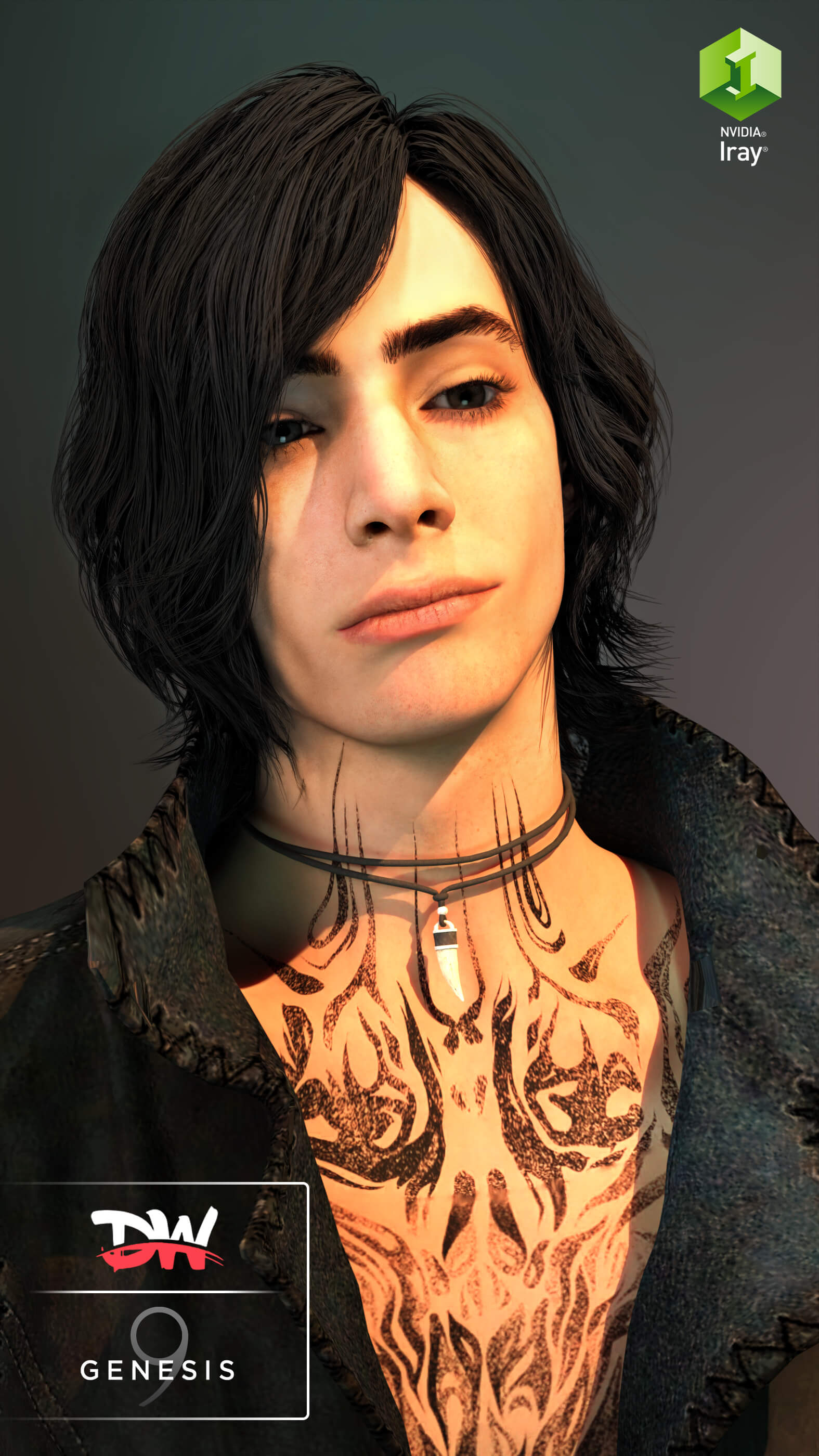 Devil May Cry 5 "V" DAZ Genesis 9 by DazWraps