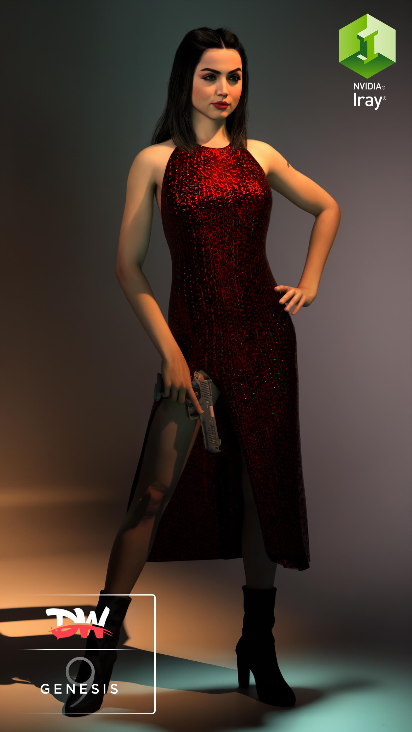 Ballerina Eve Macarro (Ana de Armas) DAZ Genesis 9 3D Render