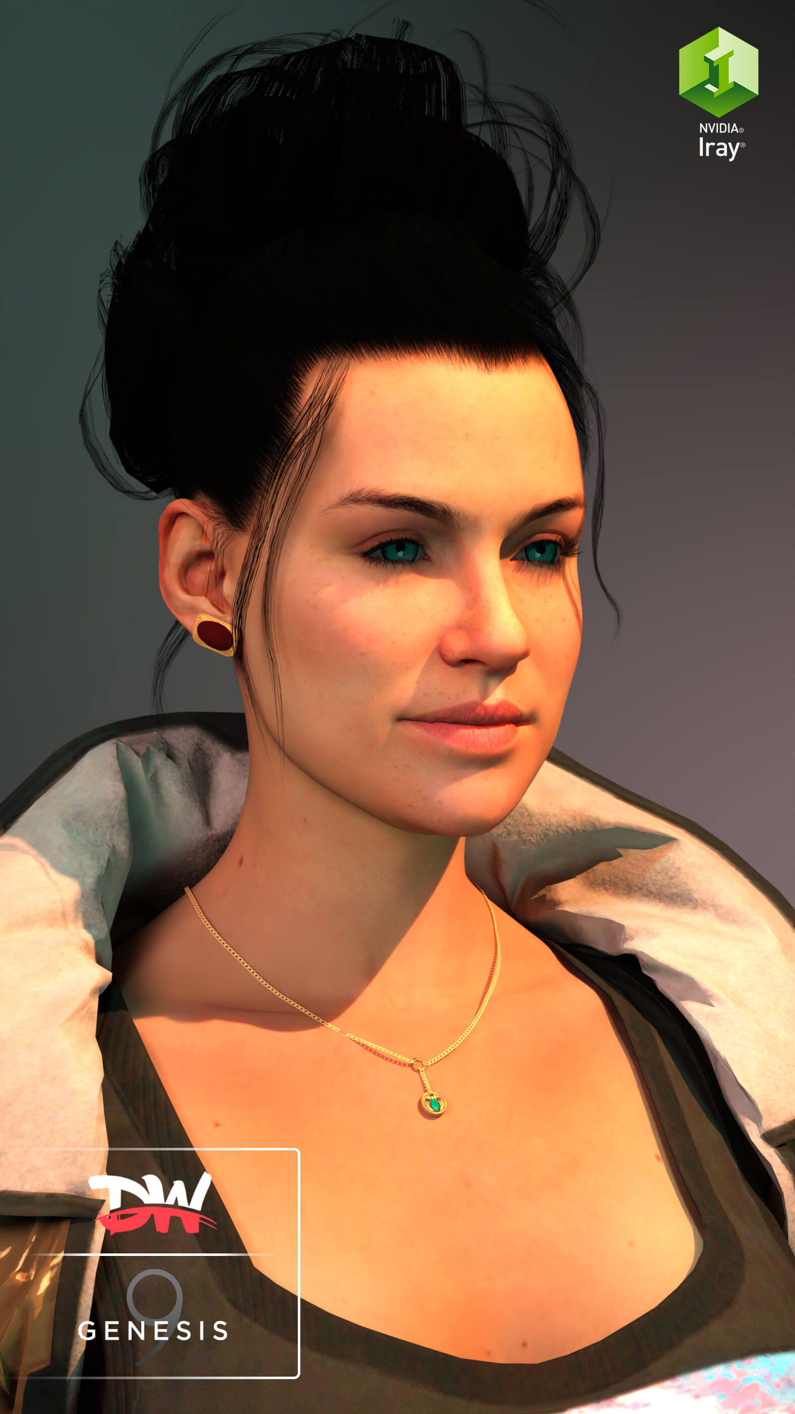 Micaela Ruiz Cyberpunk 2077 DAZ Genesis 9 by DazWraps