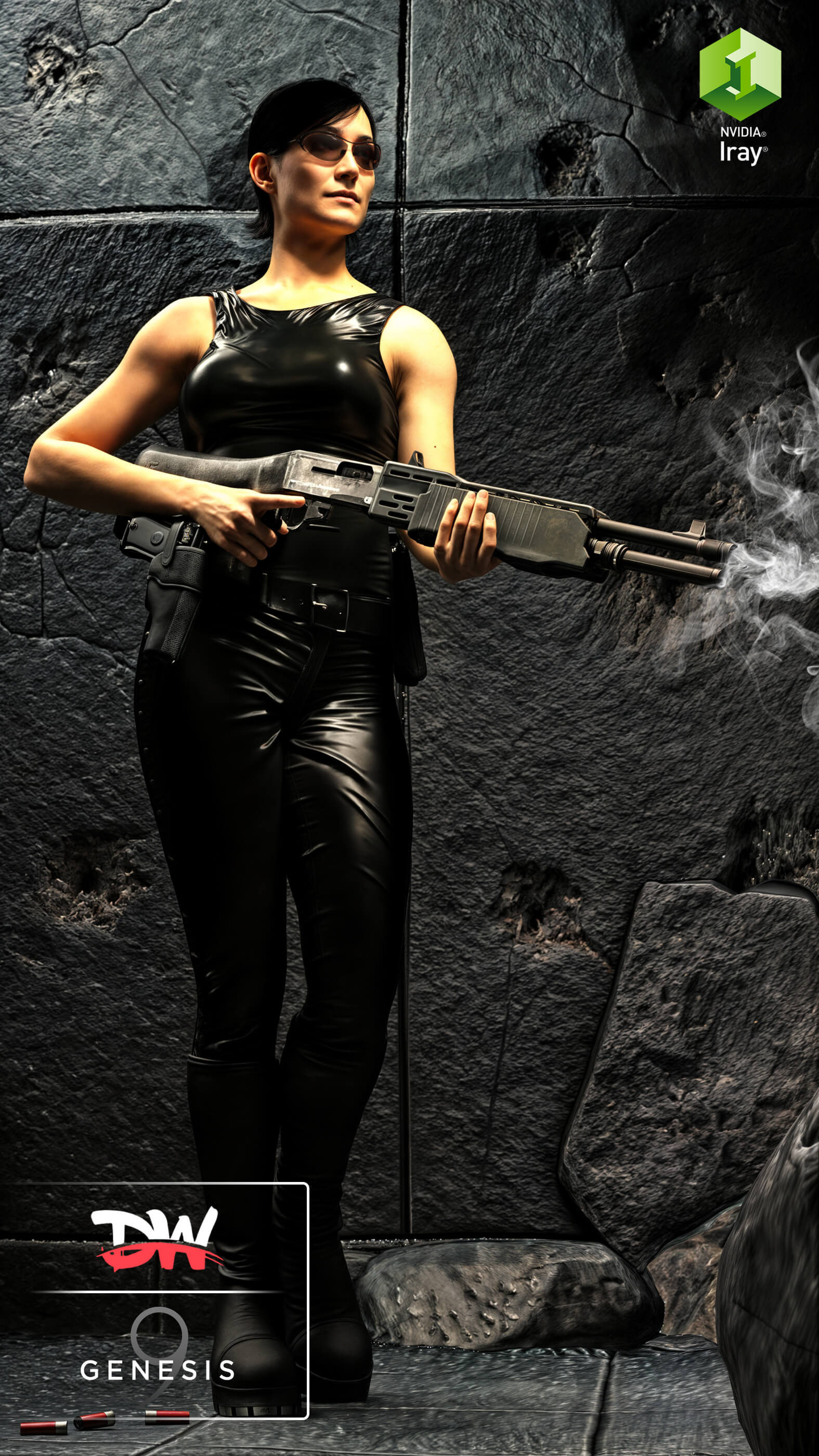 The Matrix Trinity Combo Update DAZ Genesis 9 Female by DazWraps