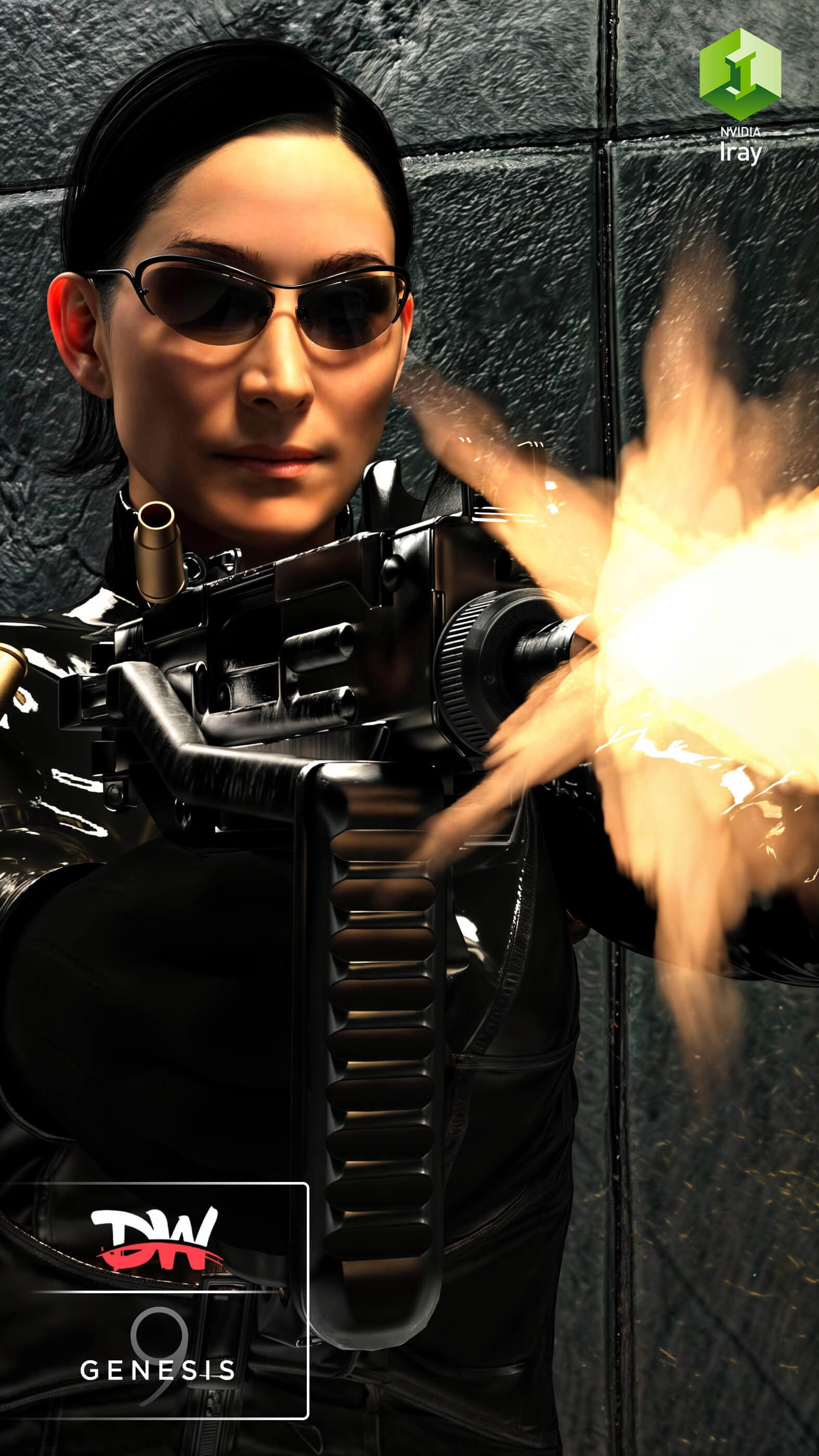 The Matrix Trinity Combo Update DAZ Genesis 9 Female by DazWraps