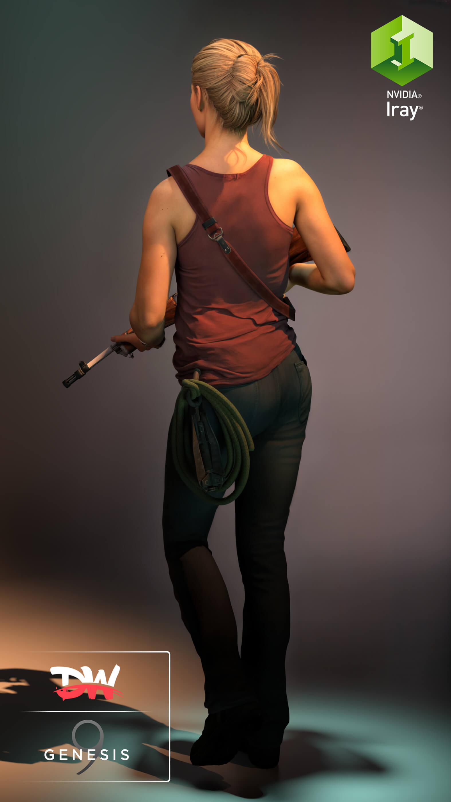 Uncharted 4 Elena Fisher Daz3D Genesis 9 Female - Daz Content by DazWraps