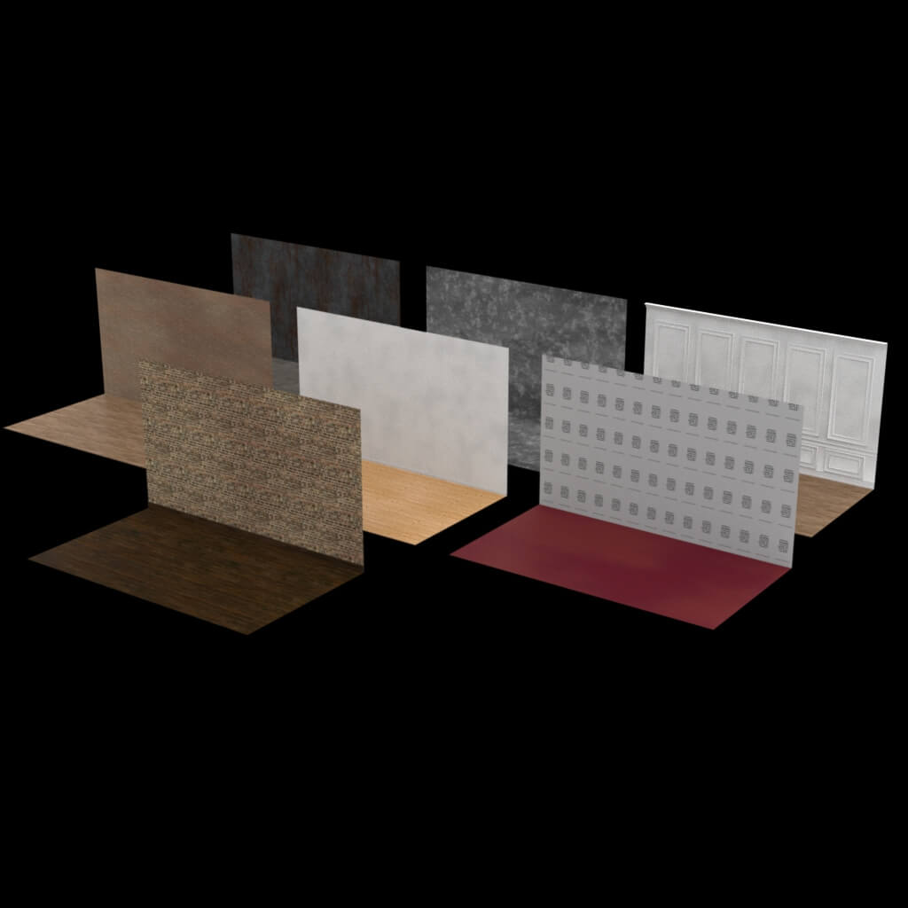 Walls and Floors Basic - Free Daz Content by DB3DX