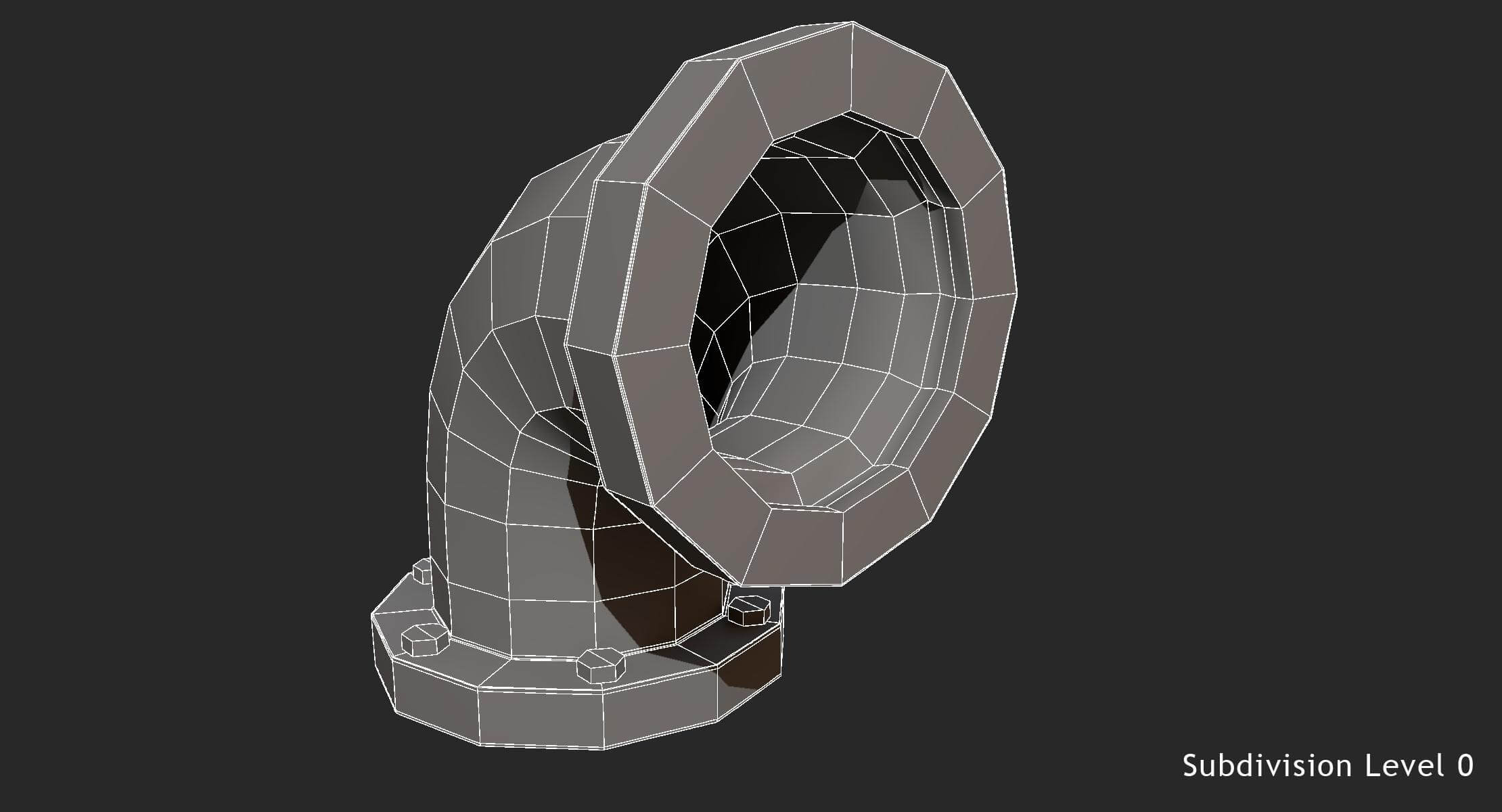 Painted Corner Pipe - 3D Model by dcbittorf