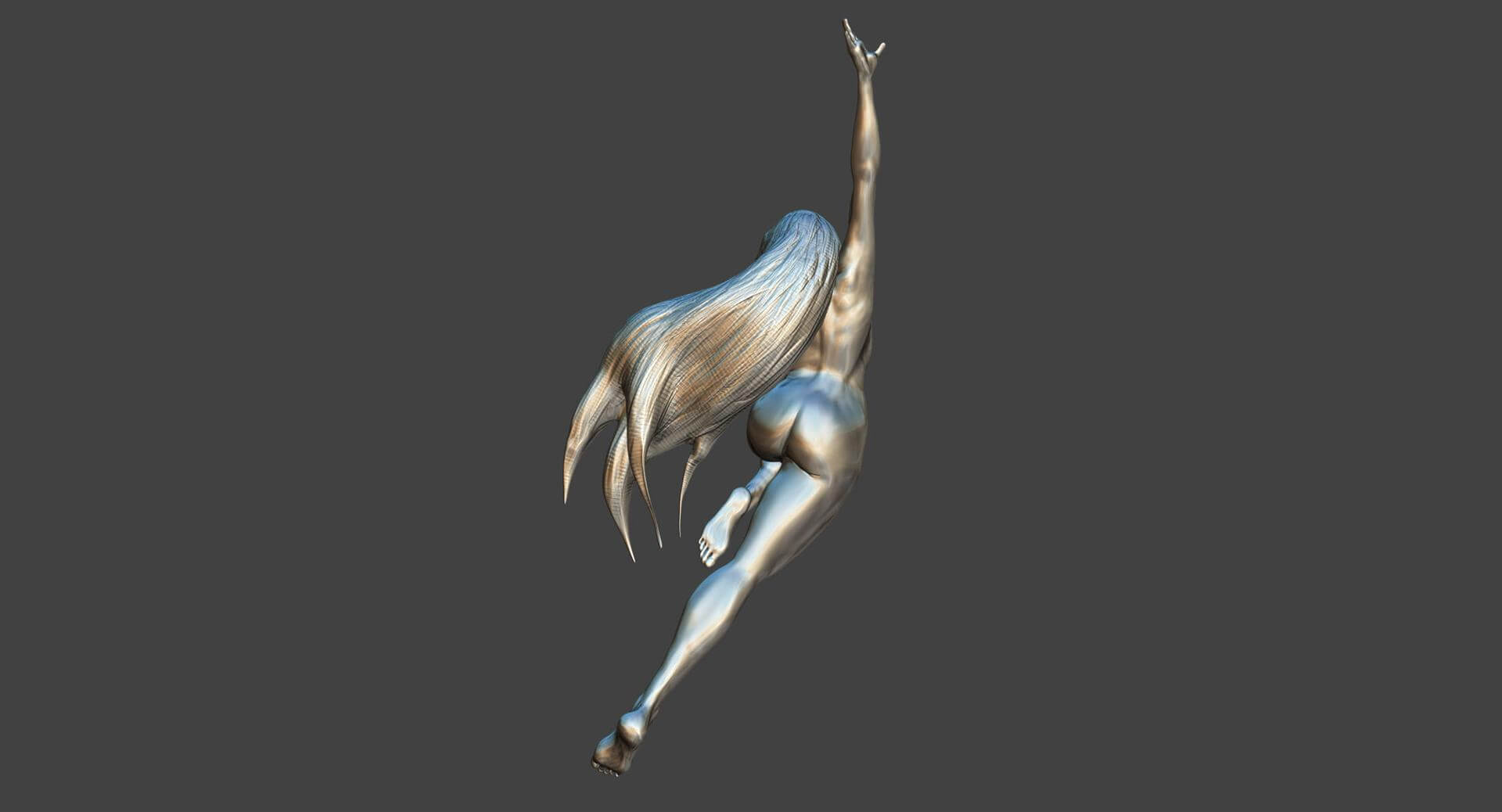 Dynamic Female Statue - 3D Model by dcbittorf