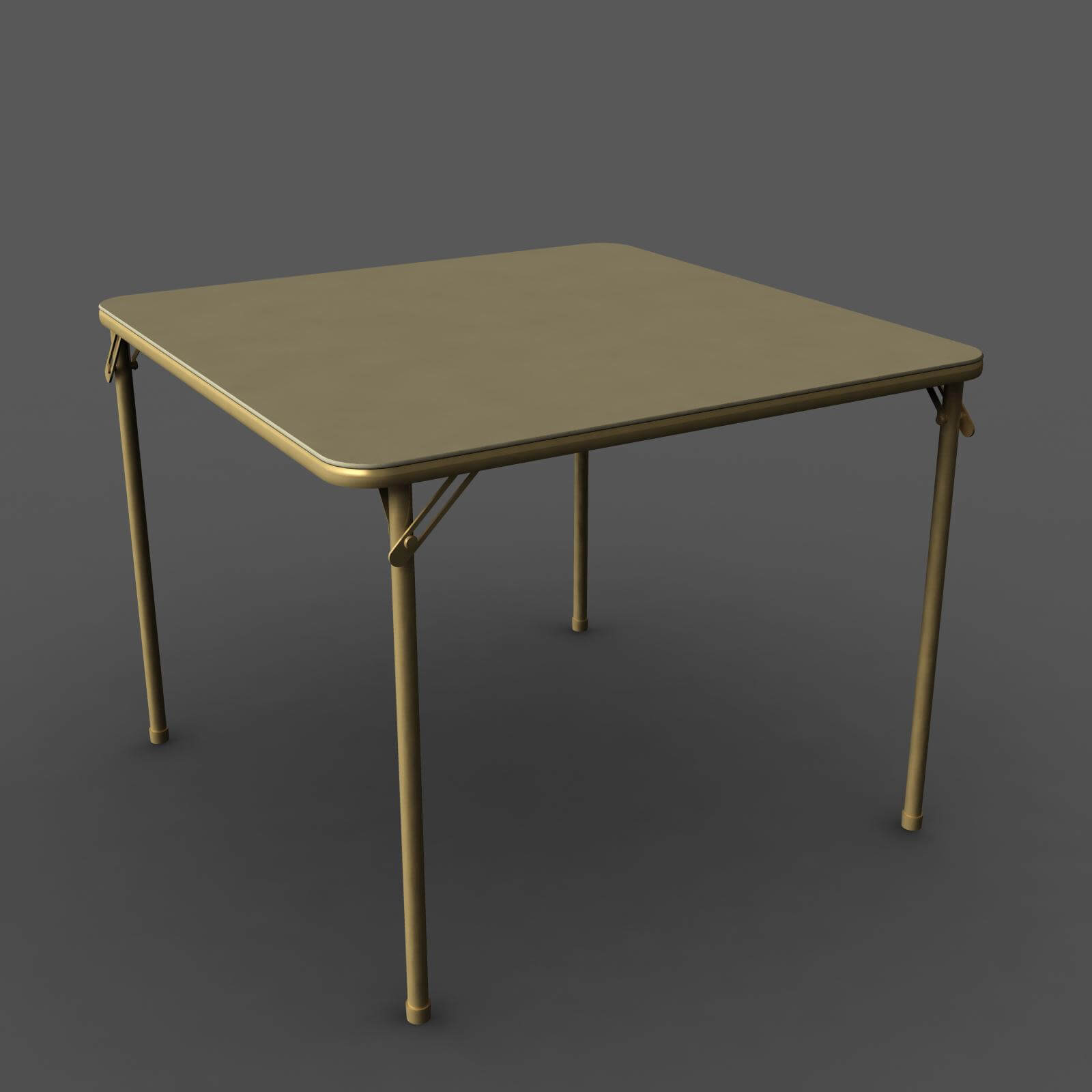 Folding Card Table - 3D Model by dcbittorf
