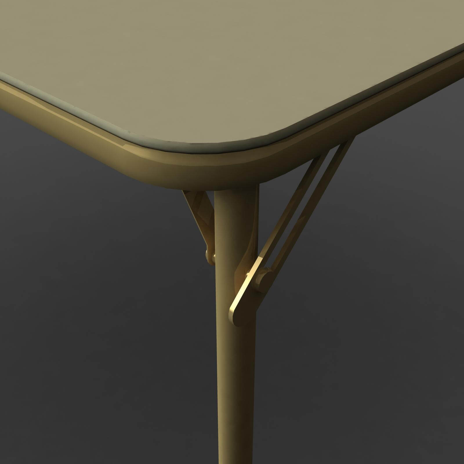 Folding Card Table - 3D Model by dcbittorf