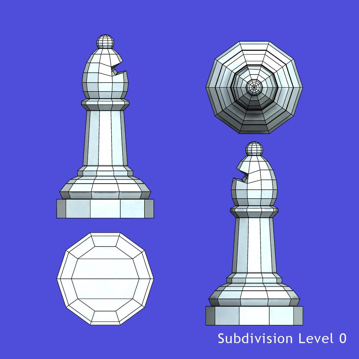 Glass Bishop Chess Piece - 3D Model by dcbittorf