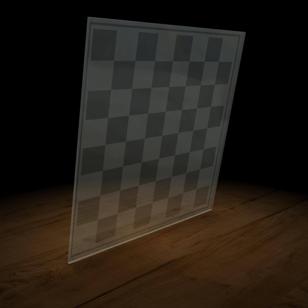 Glass Chess Board - 3D Model by dcbittorf