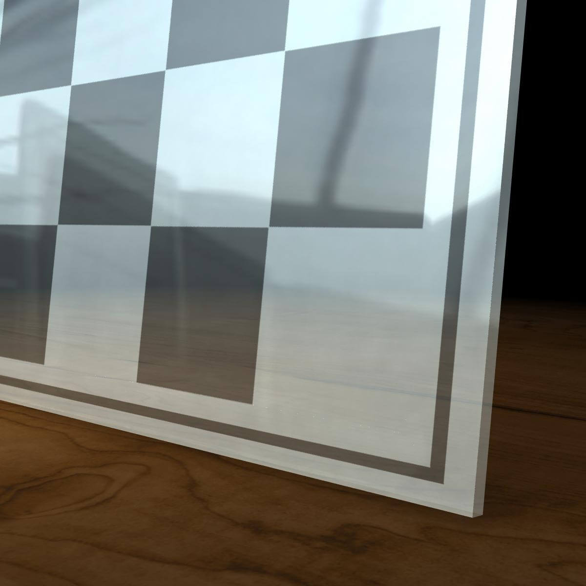 Glass Chess Board - 3D Model by dcbittorf
