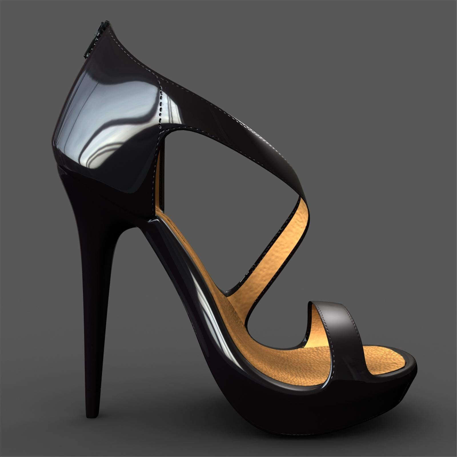High Heel Shoes - 3D Model by dcbittorf