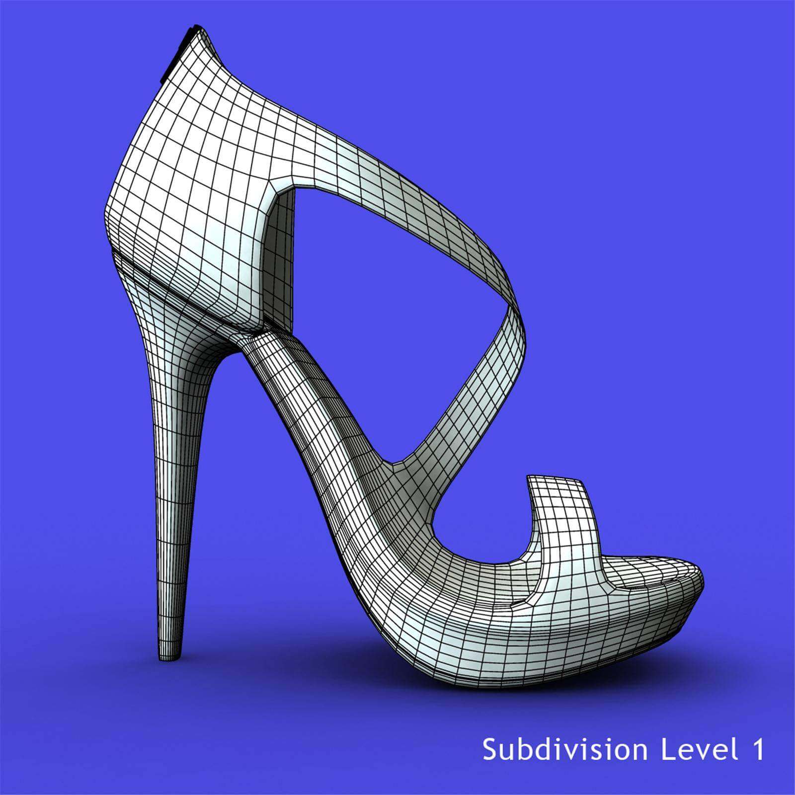 High Heel Shoes - 3D Model by dcbittorf