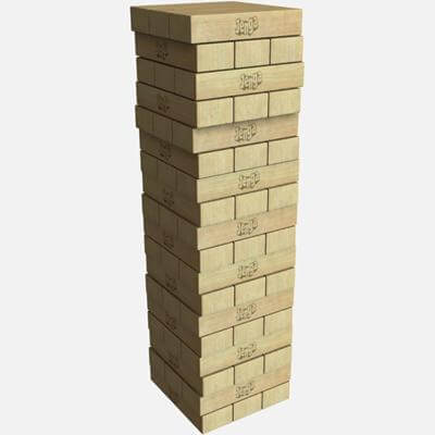 Jenga - 3D Model by dcbittorf