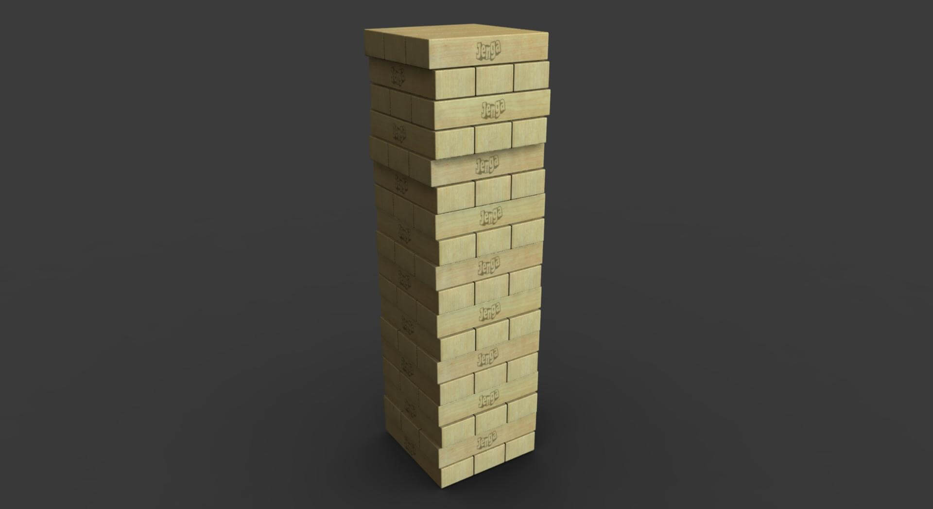 Jenga - 3D Model by dcbittorf