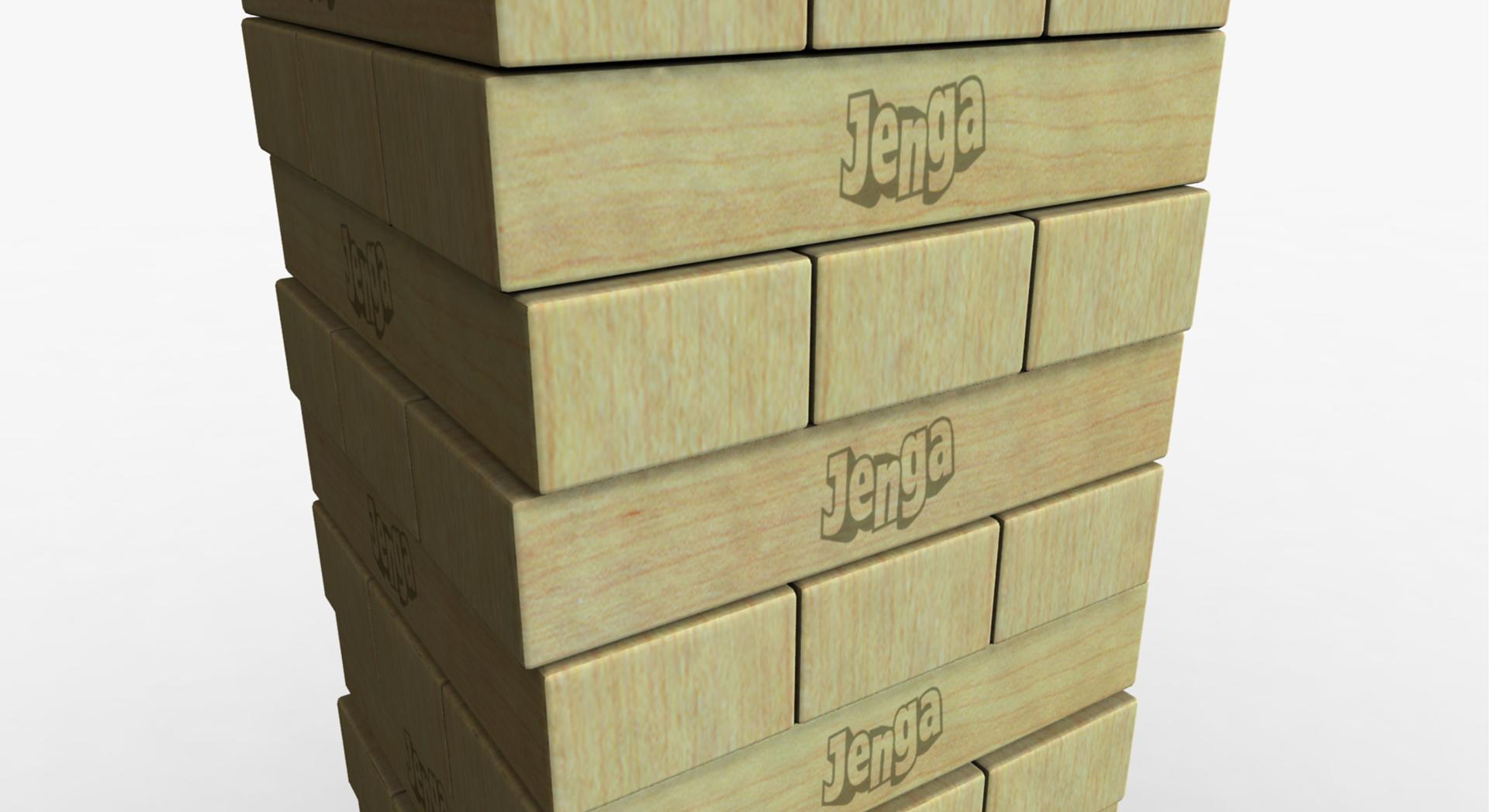 Jenga - 3D Model by dcbittorf