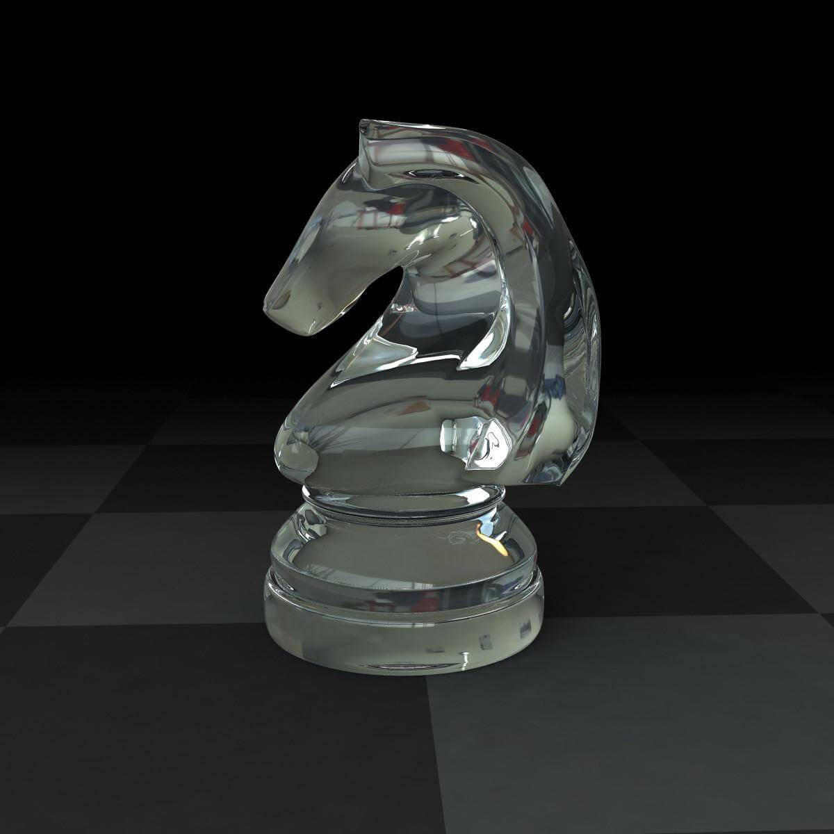 Knight Chess Piece - 3D Model by dcbittorf