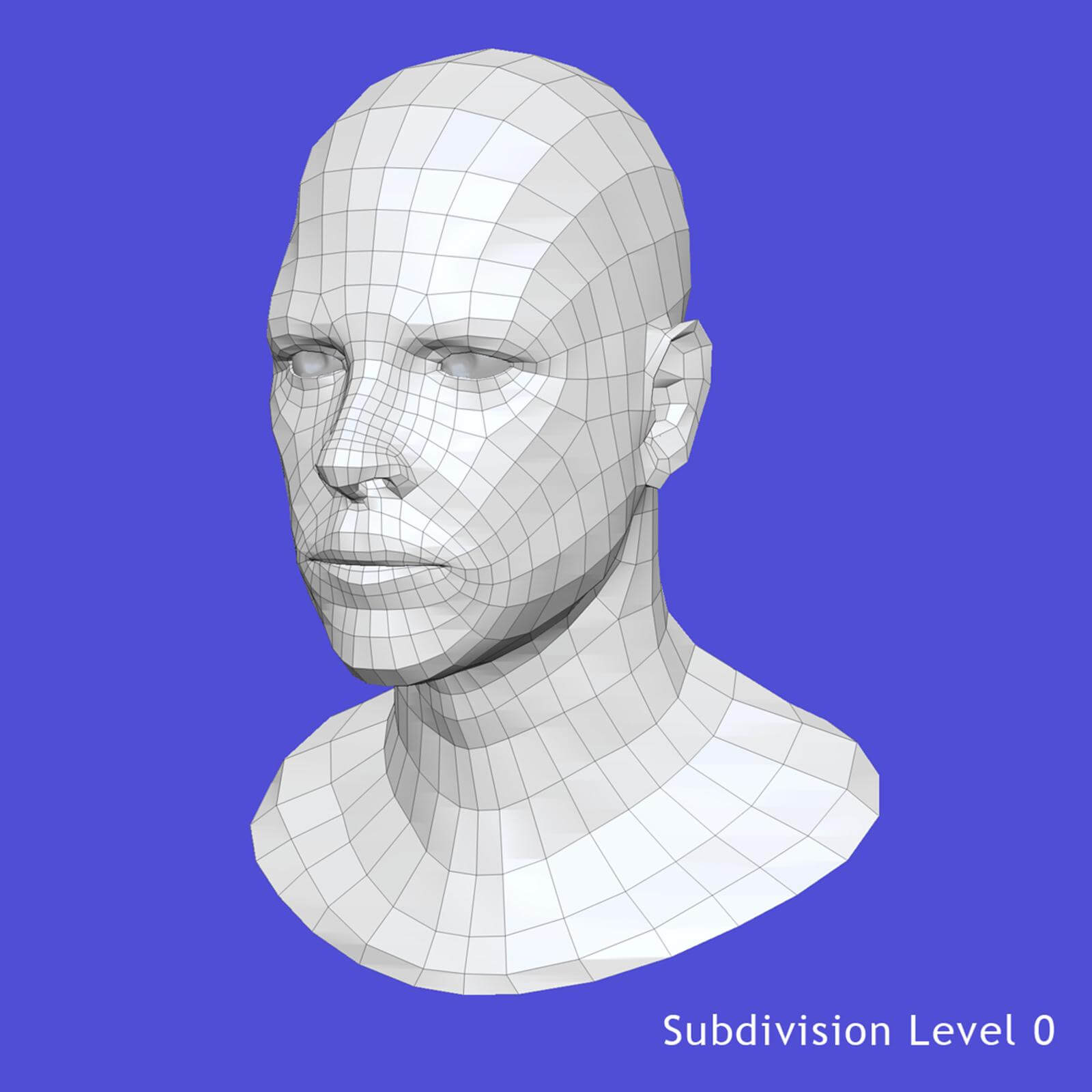 Male Face - 3D Model by dcbittorf