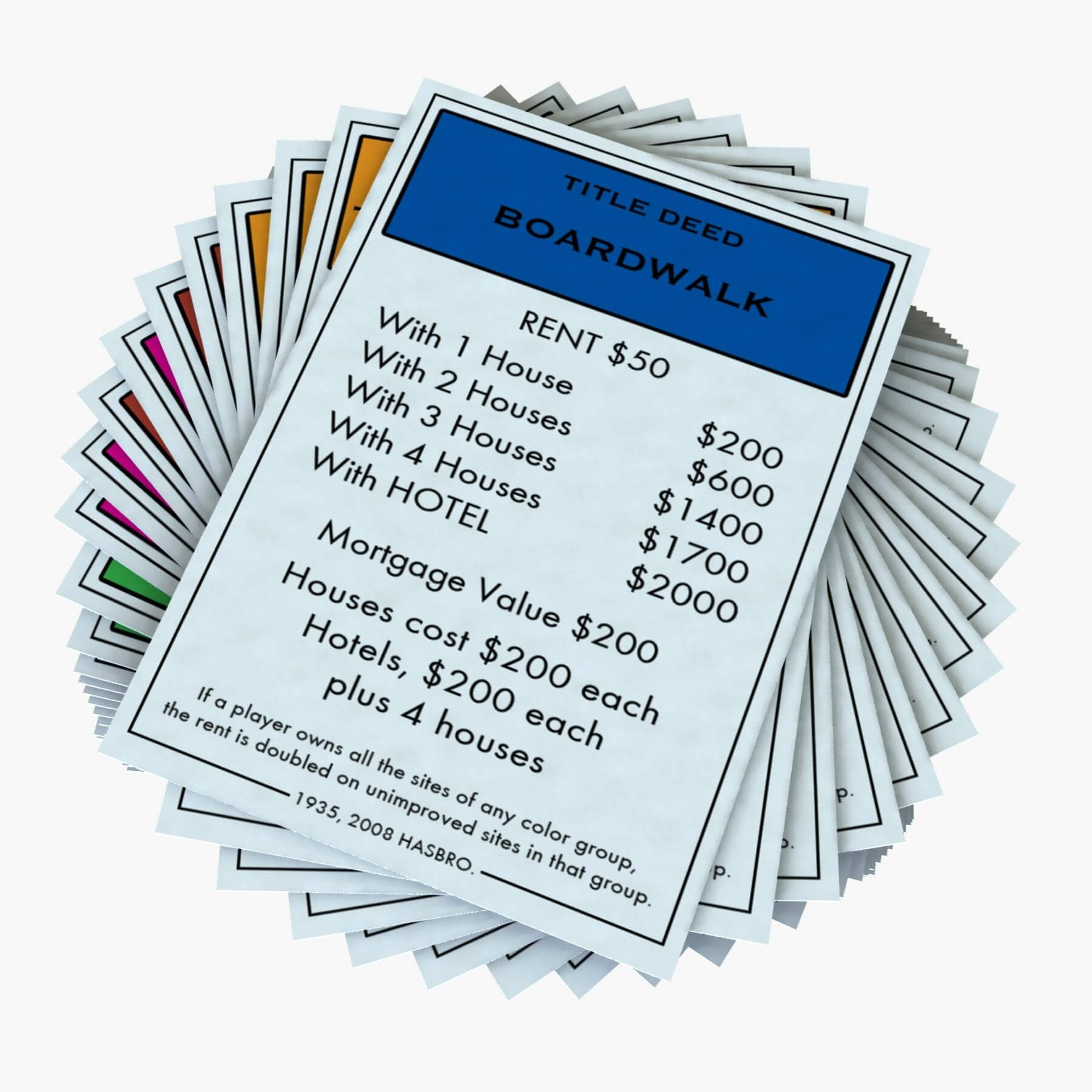 Monopoly Properties - 3D Model by dcbittorf