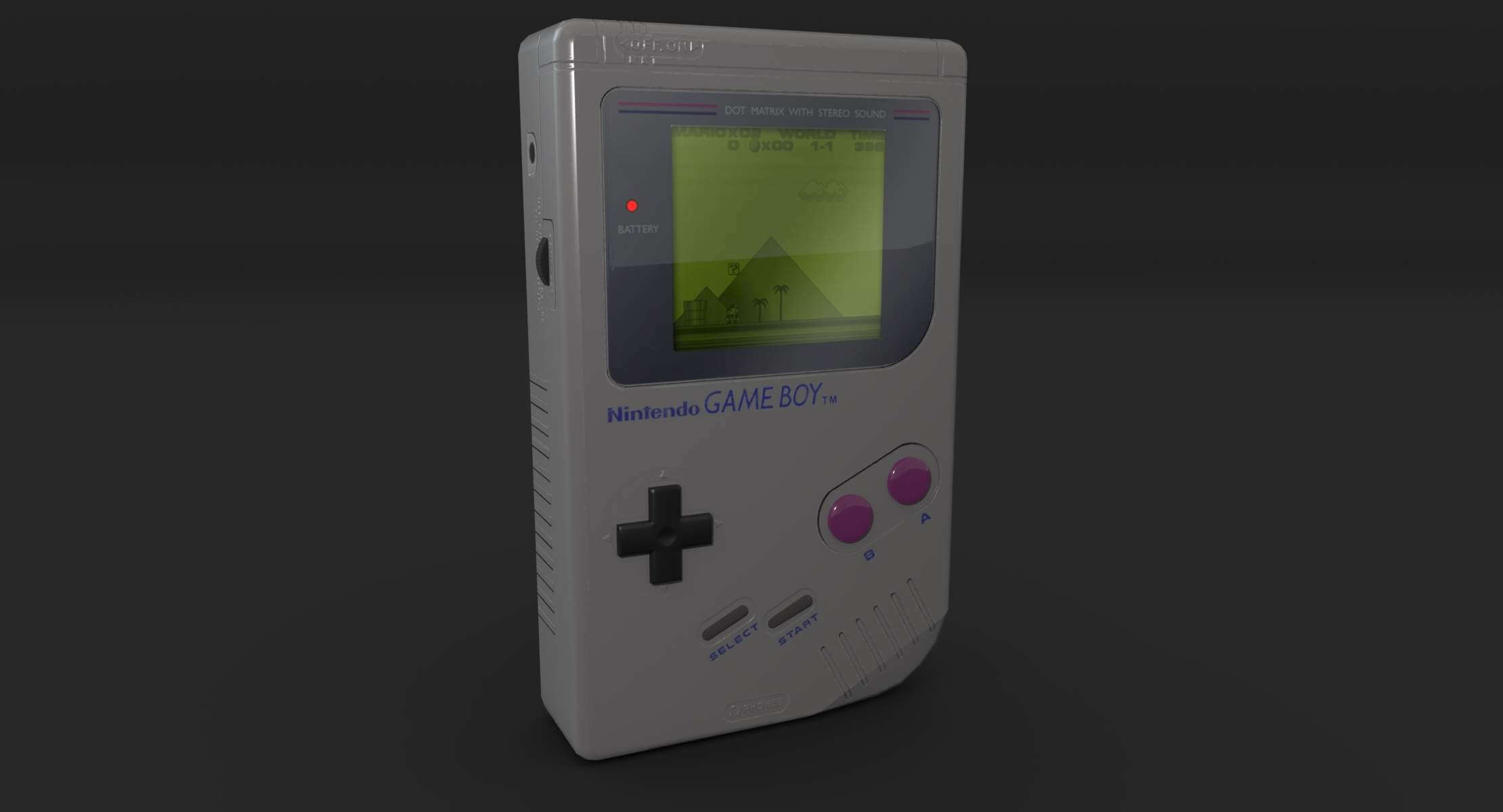 Nintendo Game Boy - 3D Model by dcbittorf