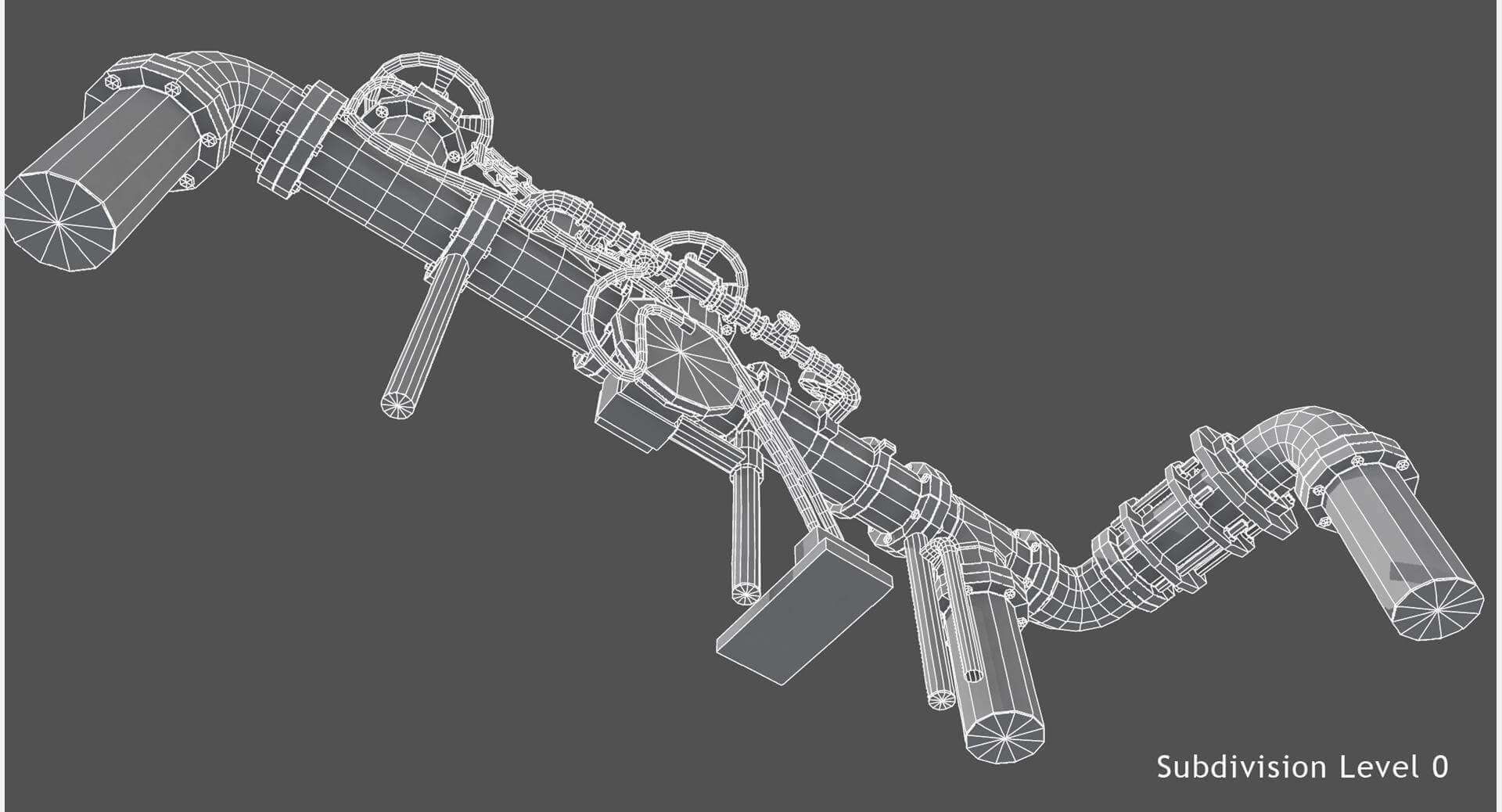 Painted Pipe System - 3D Model by dcbittorf