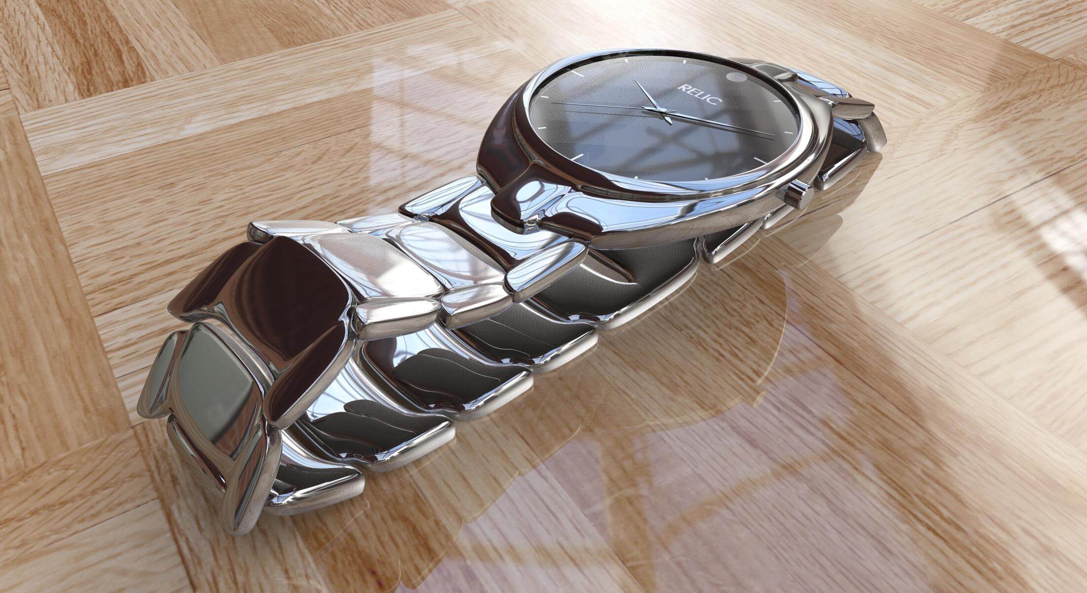 Relic Men's Watch - 3D Model by dcbittorf