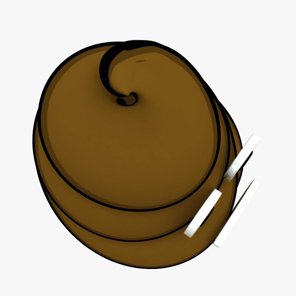 Smiling Pile of Poo Emoji - 3D Model by dcbittorf