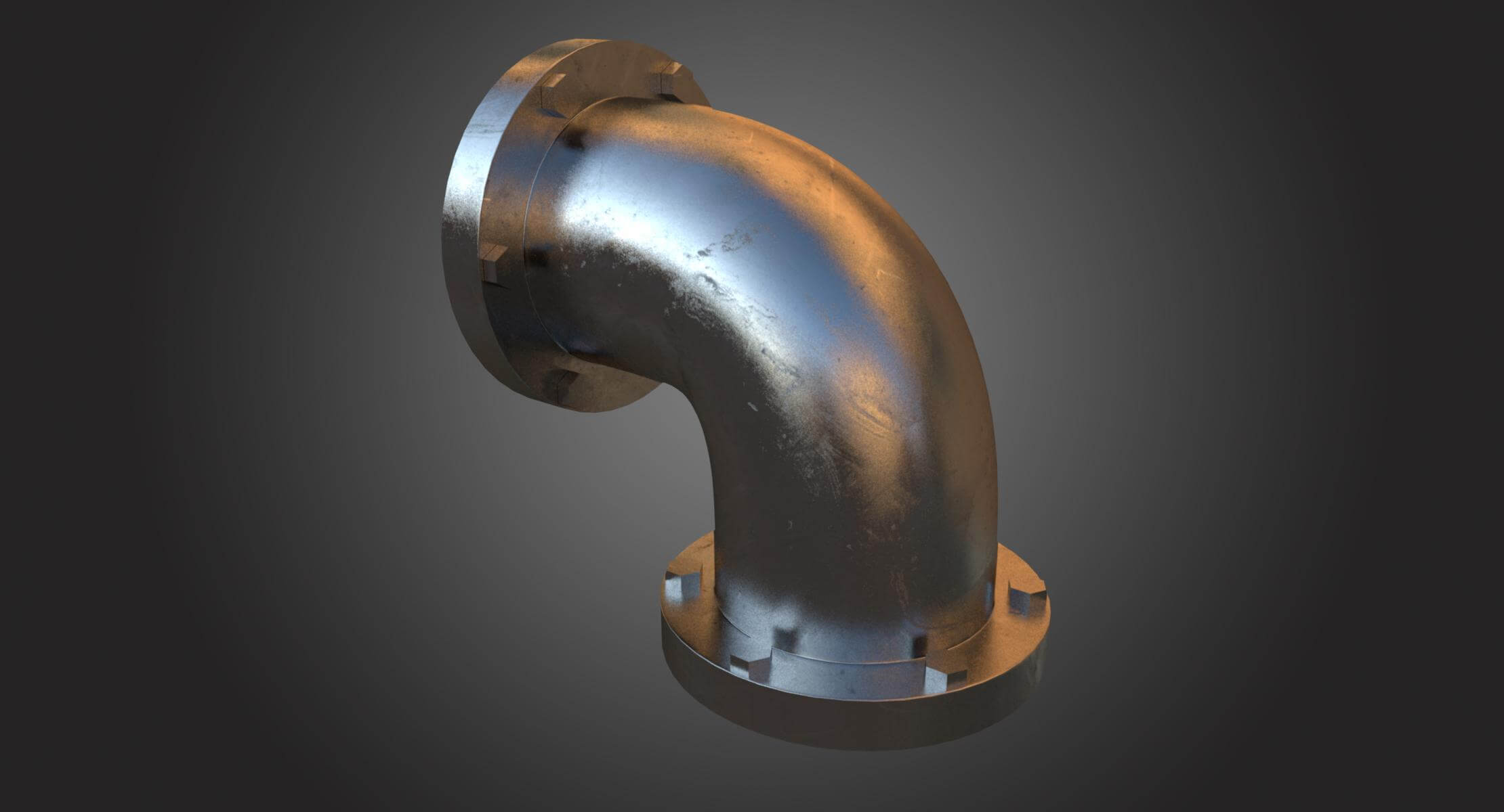 Steel Corner Pipe - 3D Model by dcbittorf