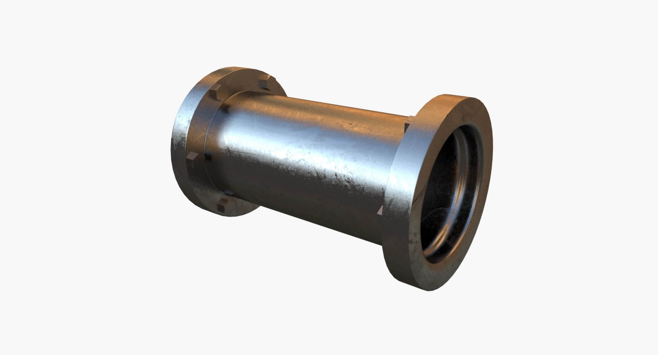 Steel Straight Pipe - 3D Model by dcbittorf