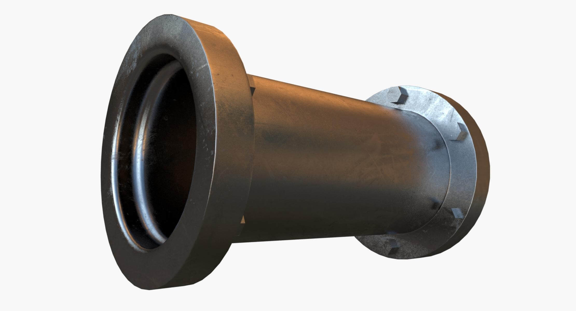 Steel Straight Pipe - 3D Model by dcbittorf