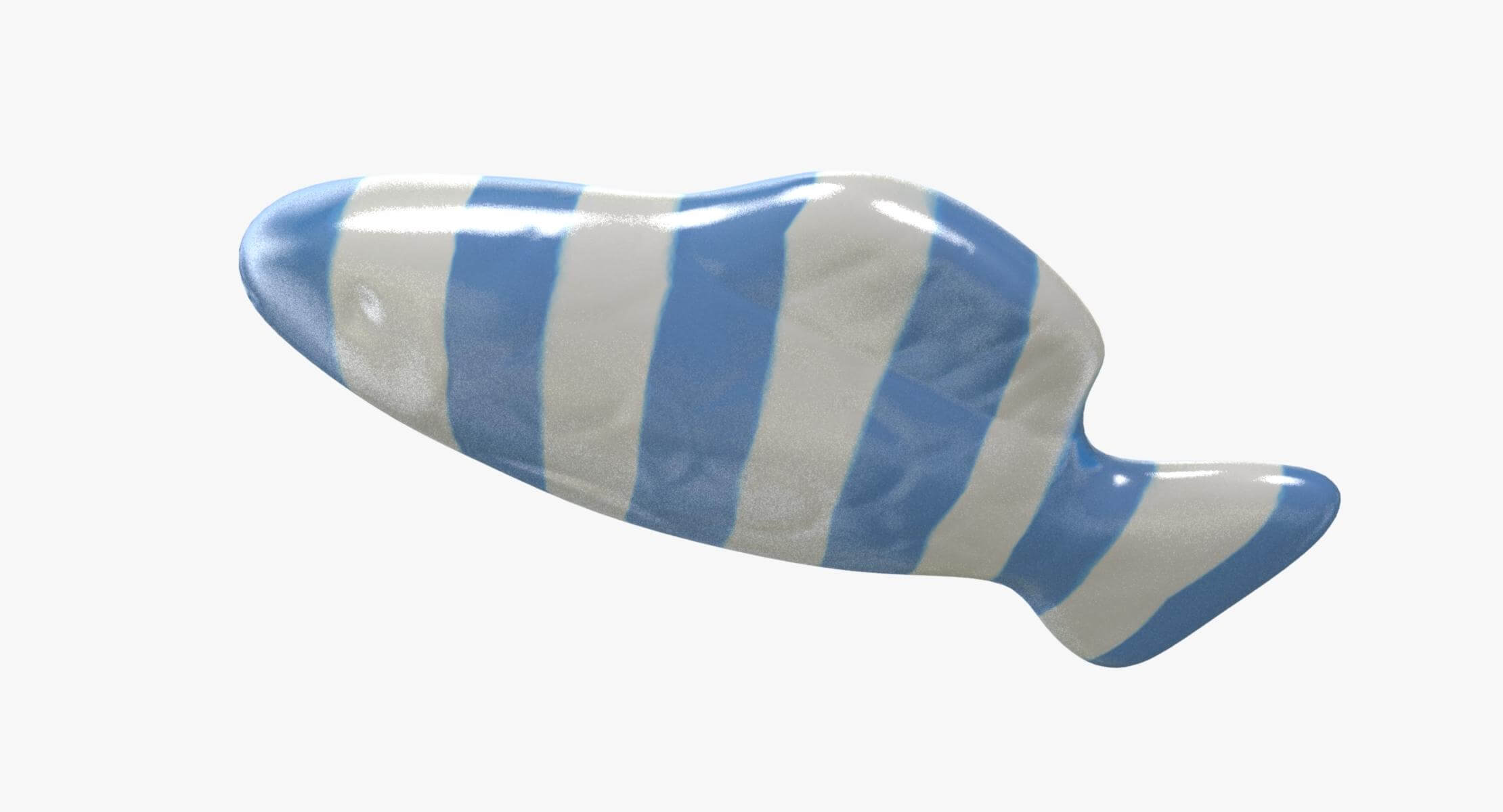 Swedish Fish Blue Stripe - 3D Model by dcbittorf