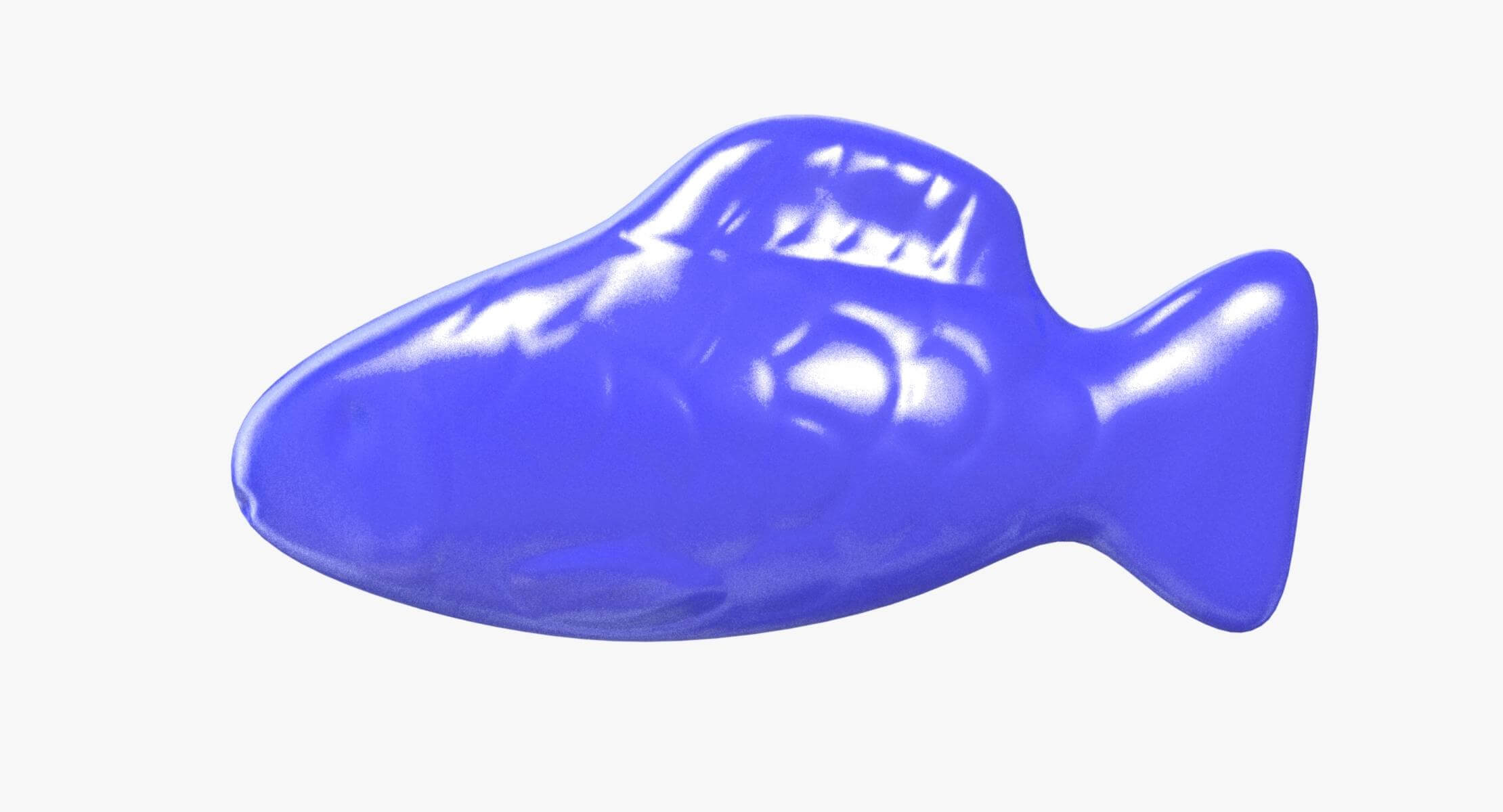 Swedish Fish Blue - 3D Model by dcbittorf