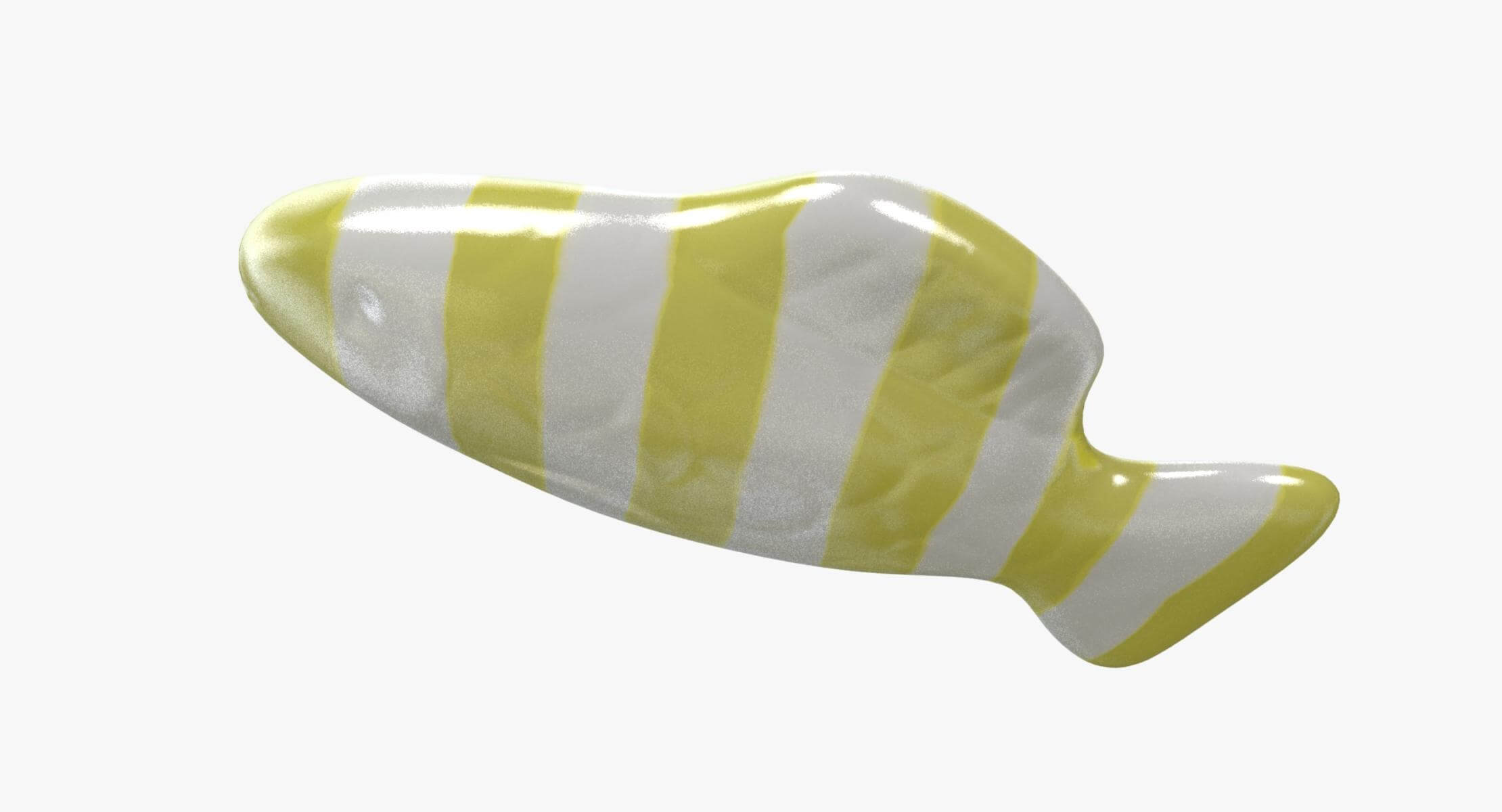 Swedish Fish Yellow Stripe - 3D Model by dcbittorf