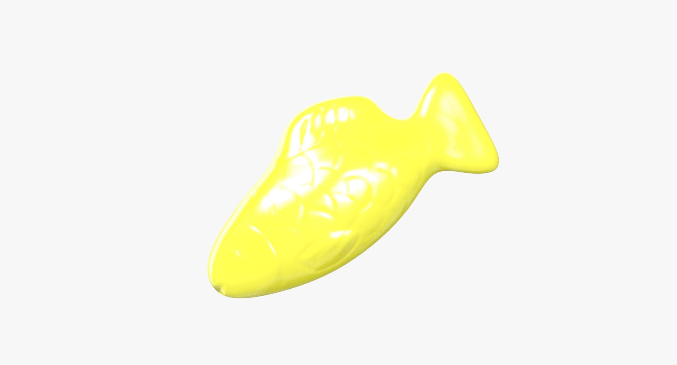 Swedish Fish Yellow - 3D Model by dcbittorf